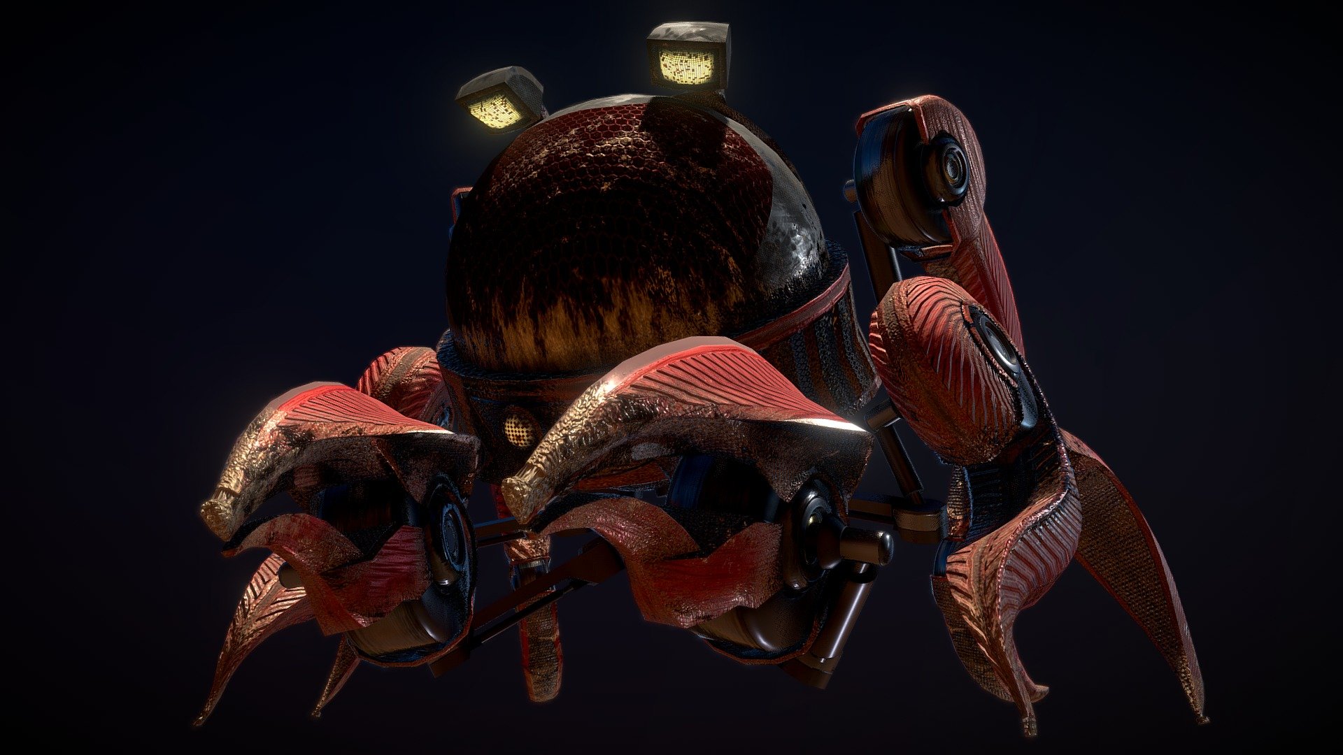 Mecha Crab - 3D model by Kramaa (@MiguelOrtega) [8b4d25d] - Sketchfab