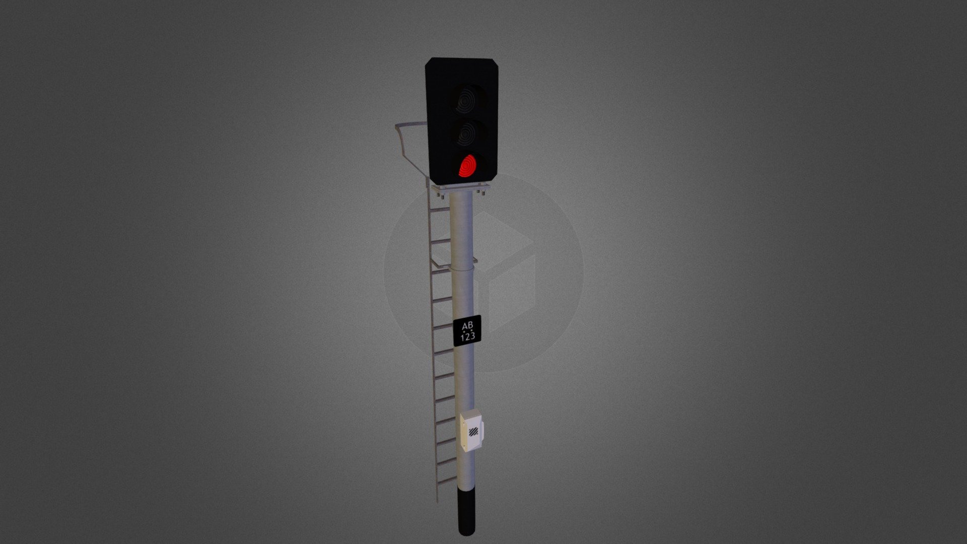 British Rail Signal - 3D model by chriscoleman [8b4db70] - Sketchfab