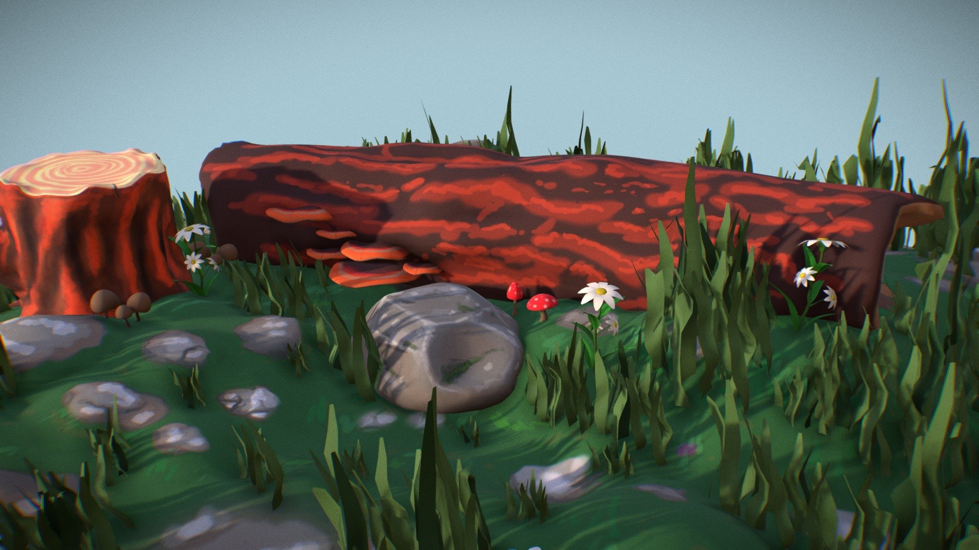 Woodland scene - 3D model by Marius.Radoi [8b4eebf] - Sketchfab