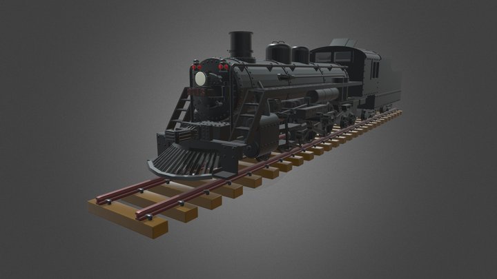 Steam-locomotive-3d-model 3D models - Sketchfab