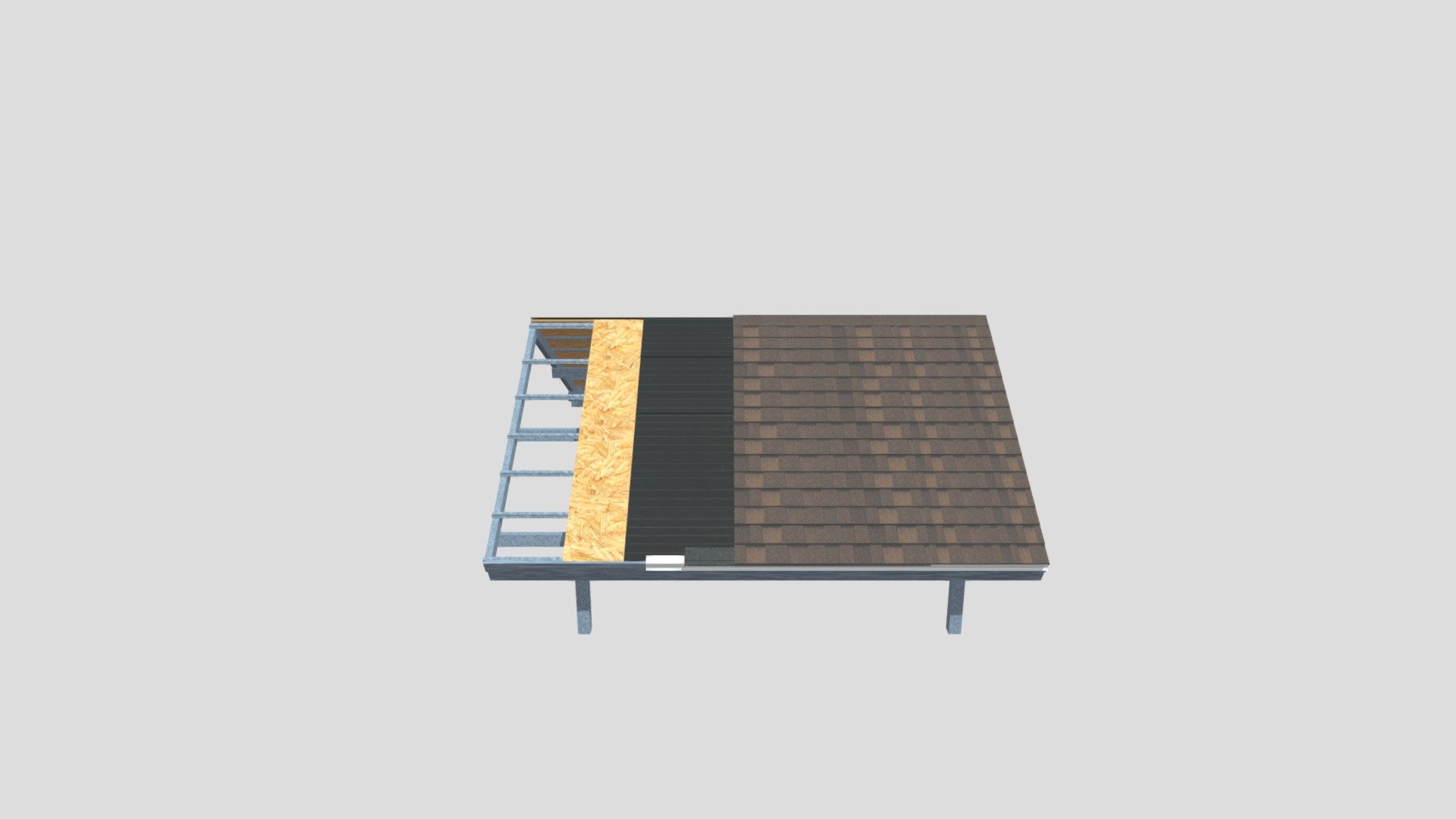 IDROOF Asphalt Shingle Roof - 3D model by ottosuke ...