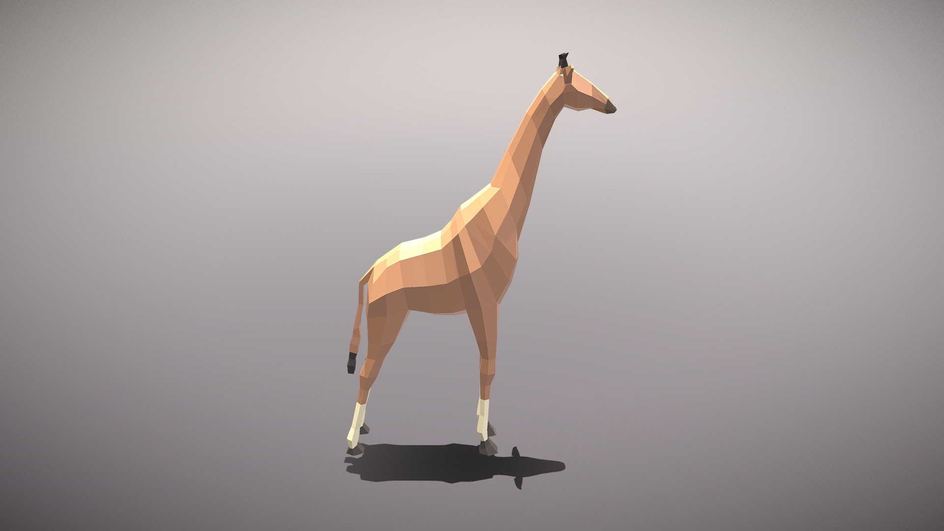 Adorable Low-Poly Giraffe: A 3D Delight - Download Free 3D model by ...