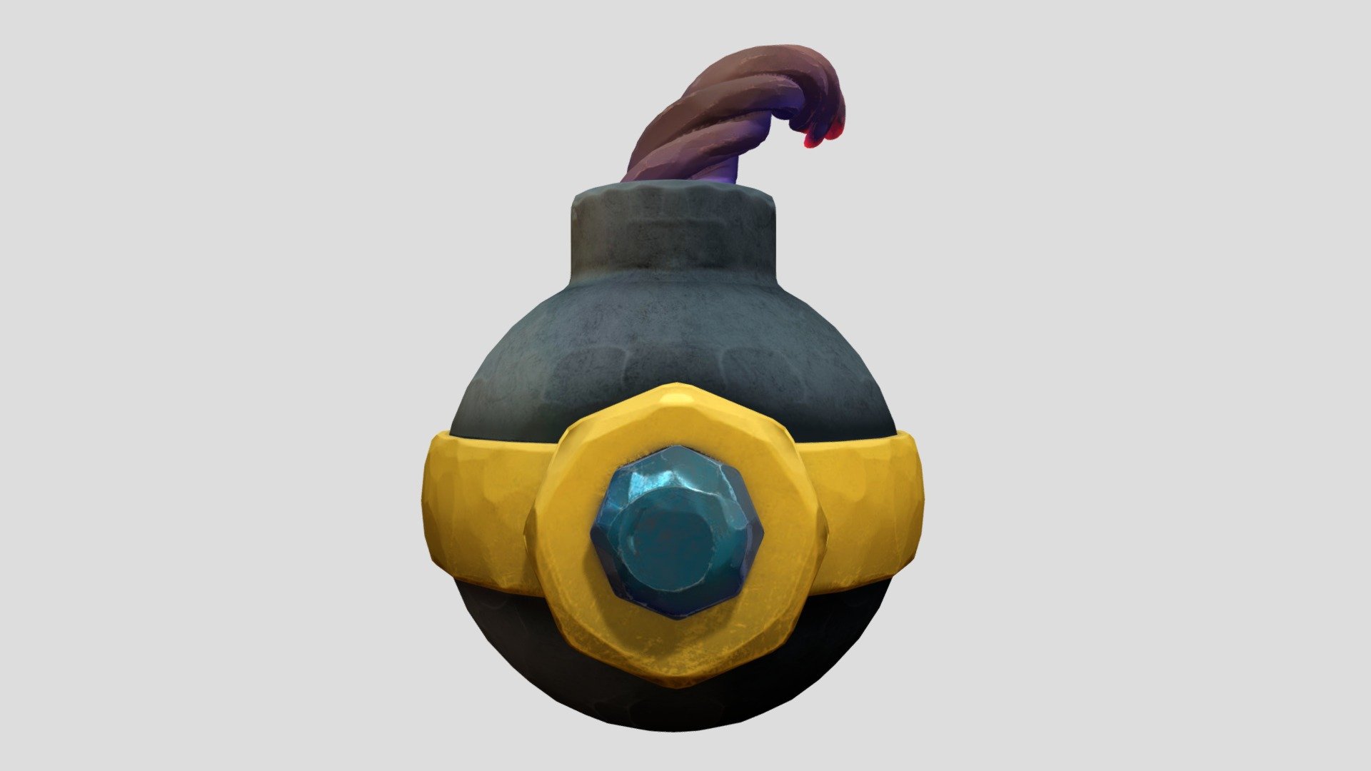 Stylized Bomb - 3D model by Rakshith RL (@rakshithrl17) [8b5793b ...