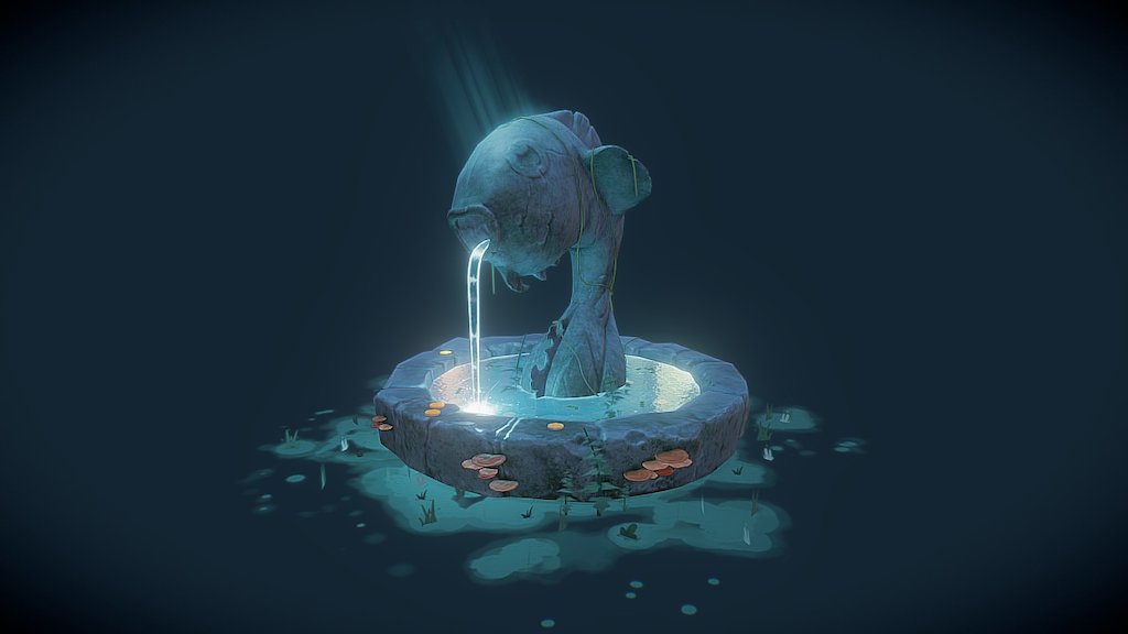 Fish Fountain - 3D model by Boris Imare (@iborisart) [8b58d65] - Sketchfab