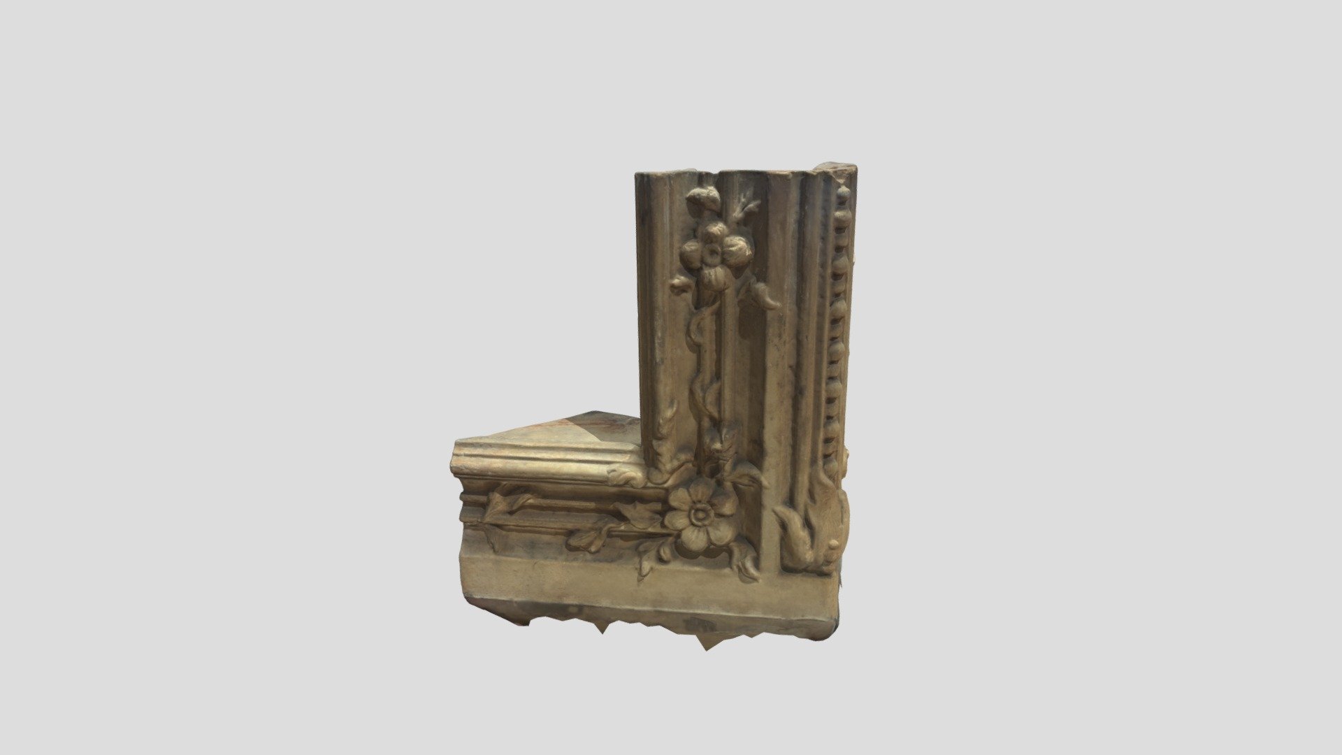 corner decoration fragment - 3D model by 248816 [8b5dec3] - Sketchfab