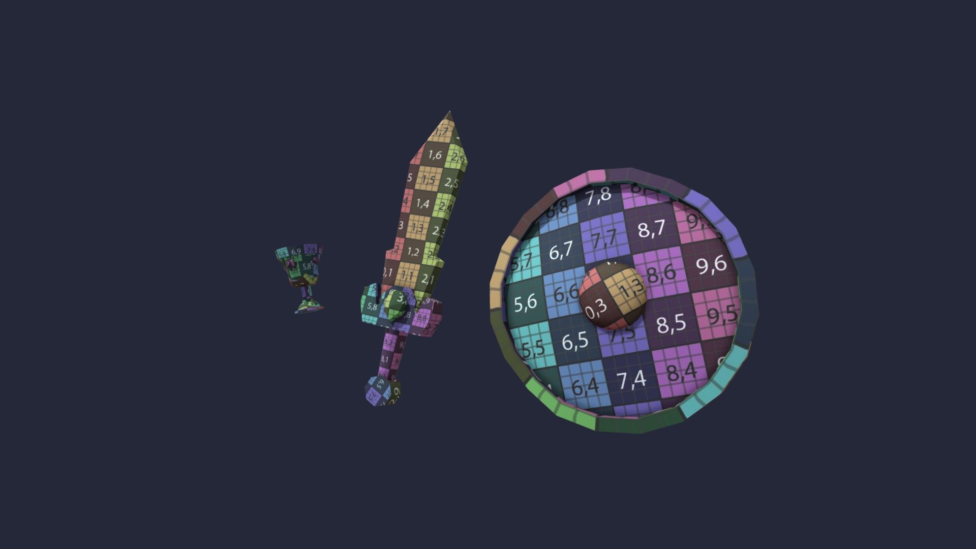 lowpoly +UV - Download Free 3D model by ninel_frolova [8b5e46f] - Sketchfab