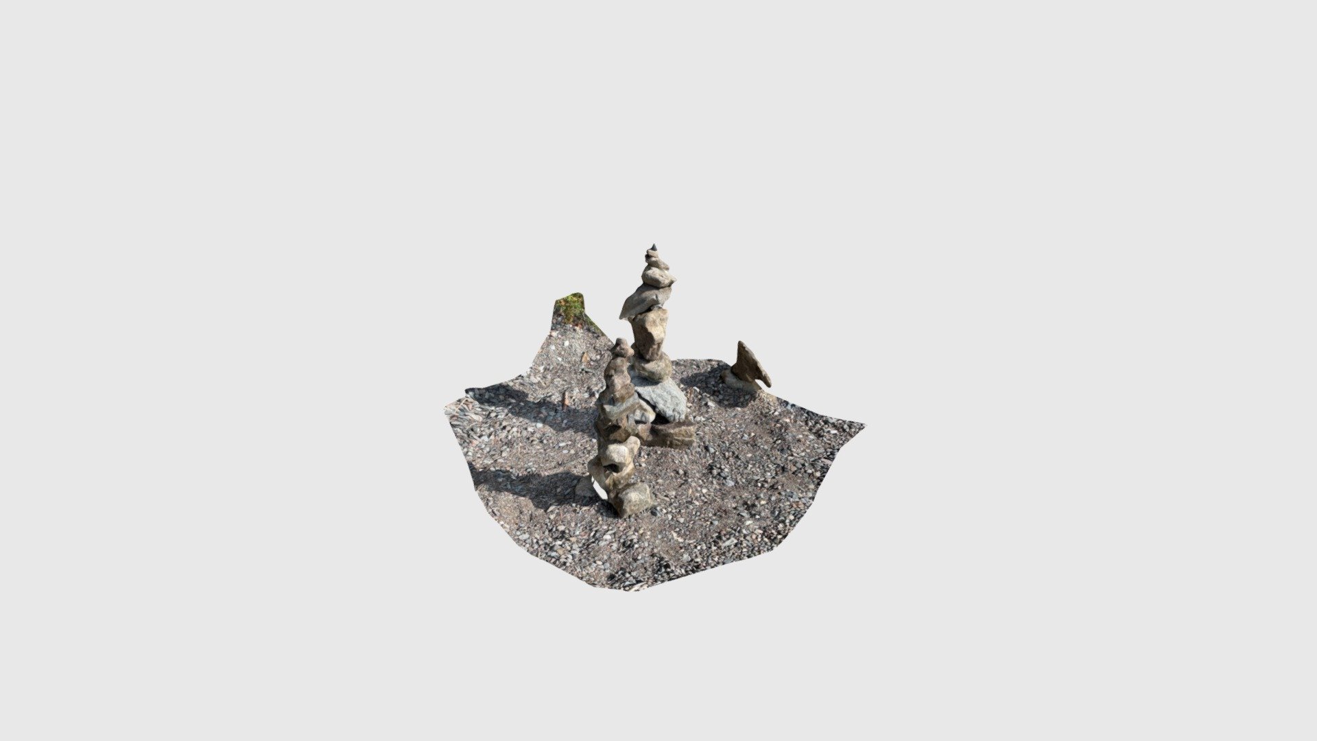 Cairn Rock Pile at Cameron Lake British Columbia - Download Free 3D ...