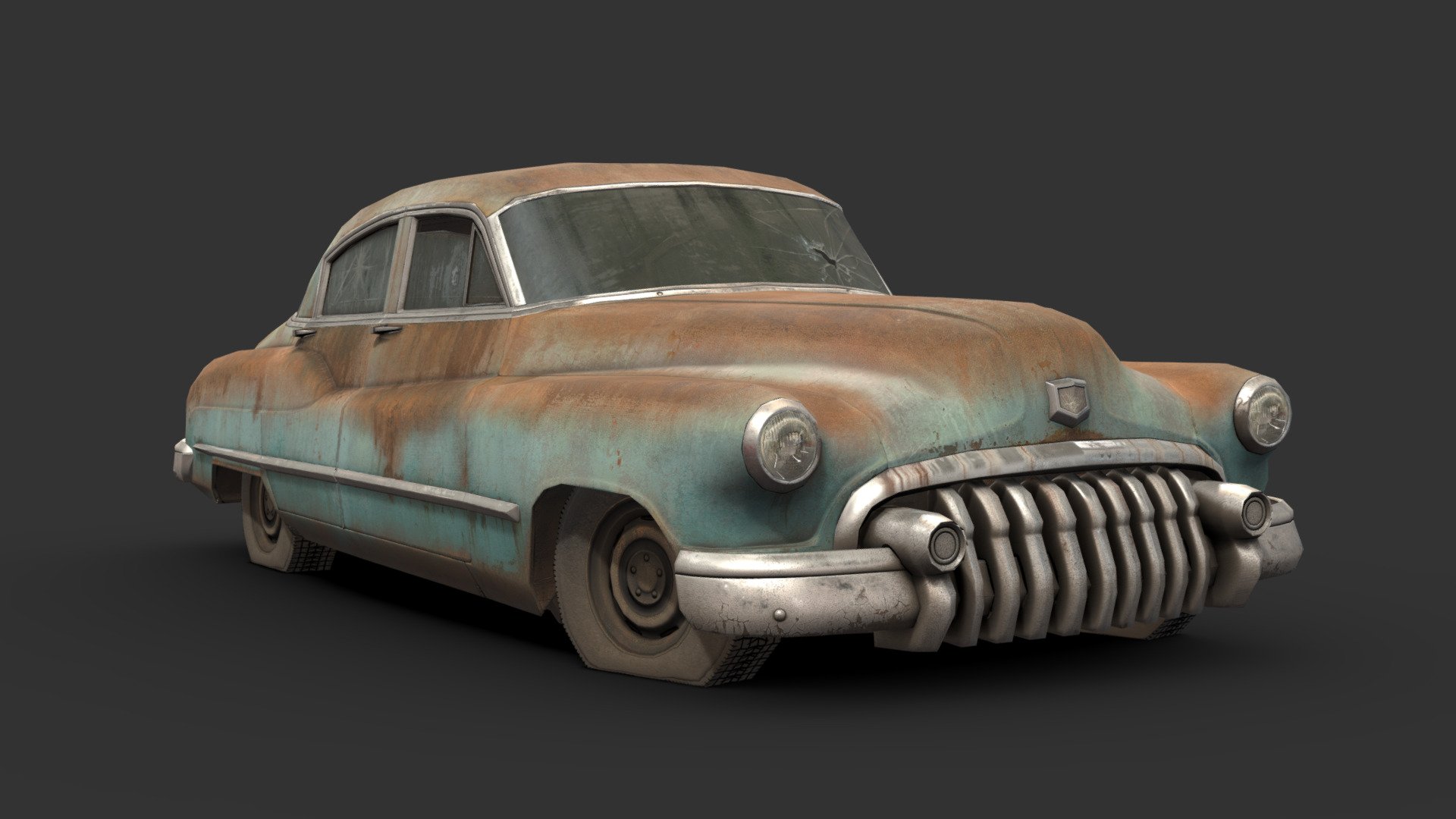 Rusty '50 Sedan - 3D model by Renafox (@kryik1023) [8b60d1e] - Sketchfab