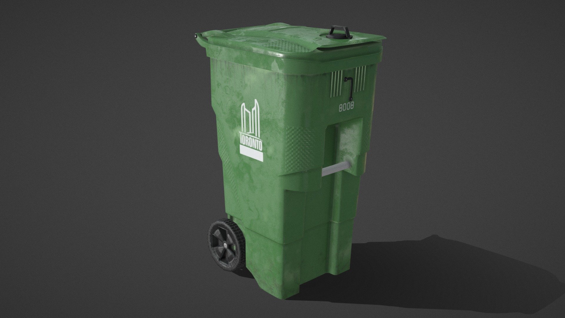 Green Trashbin - 3D model by m.ayhan (@mu.ayhan) [8b60e0f] - Sketchfab