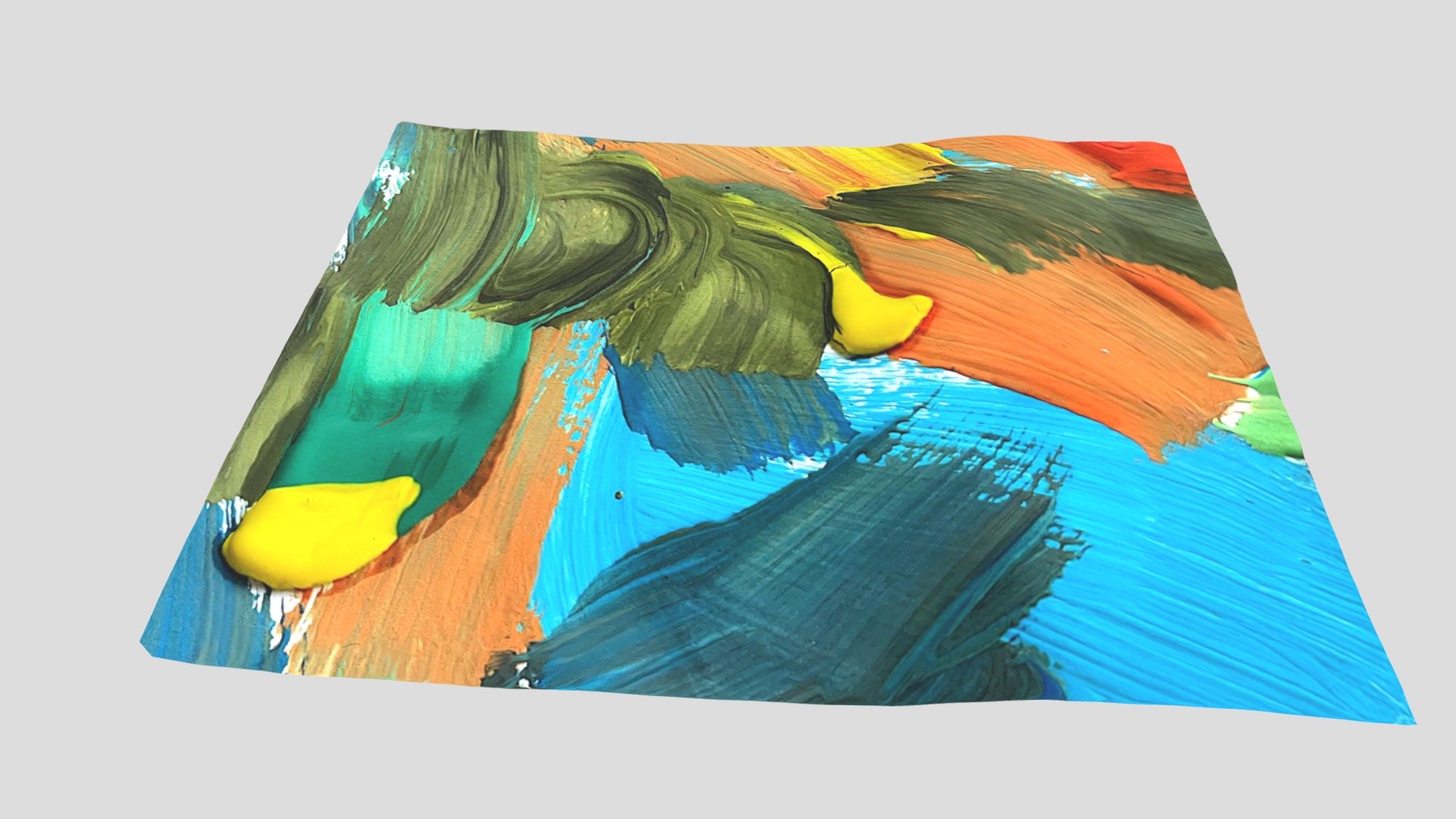 Painting Art 3D Paper realistic - 3D model by Marco Fischer (@a2e ...