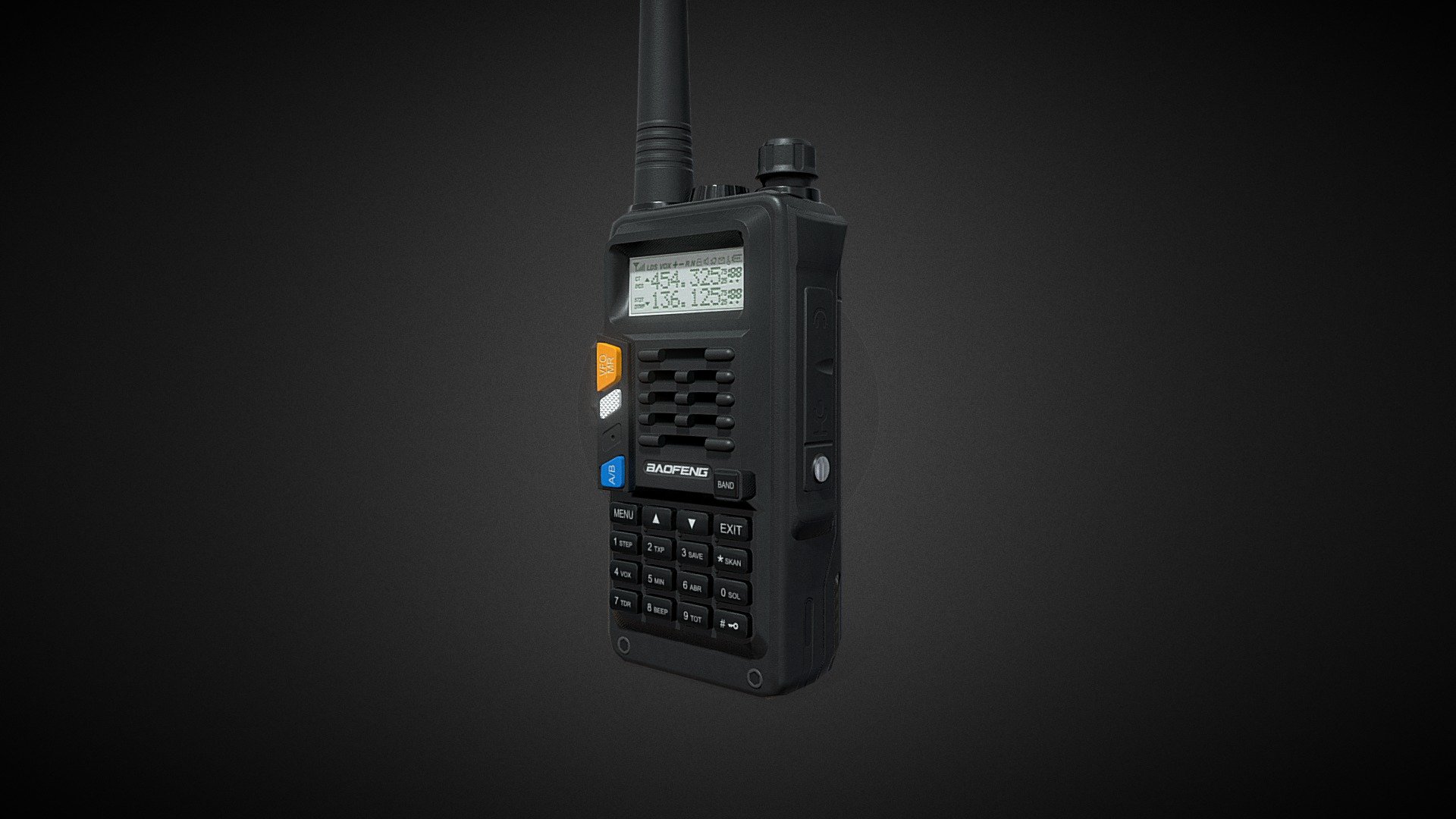 Baofeng UV-S9 Black - 3D model by oxterium [8b62985] - Sketchfab