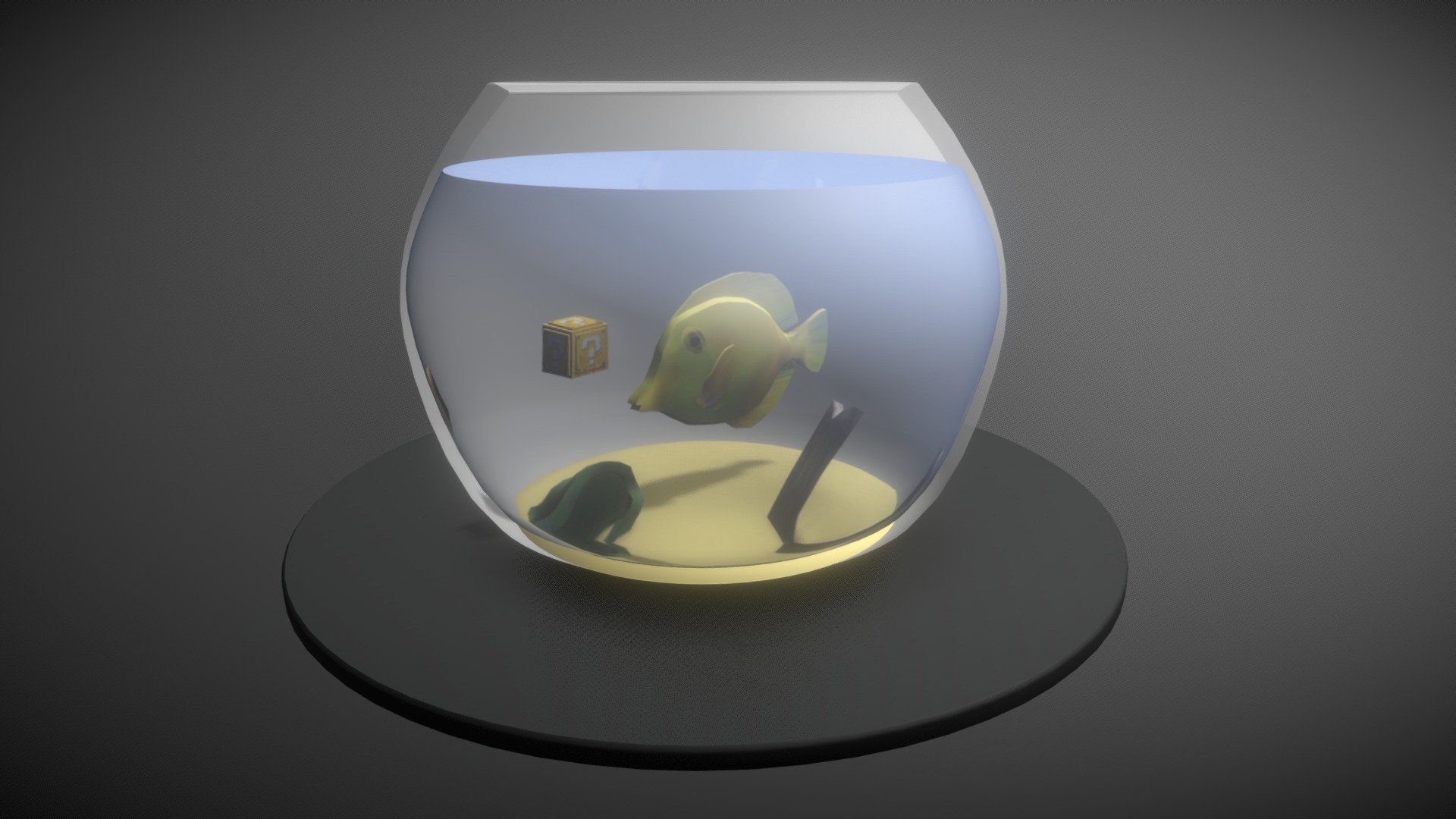 Fishbowl - 3D model by Charlie Addison (@ca304028) [8b62f0c] - Sketchfab