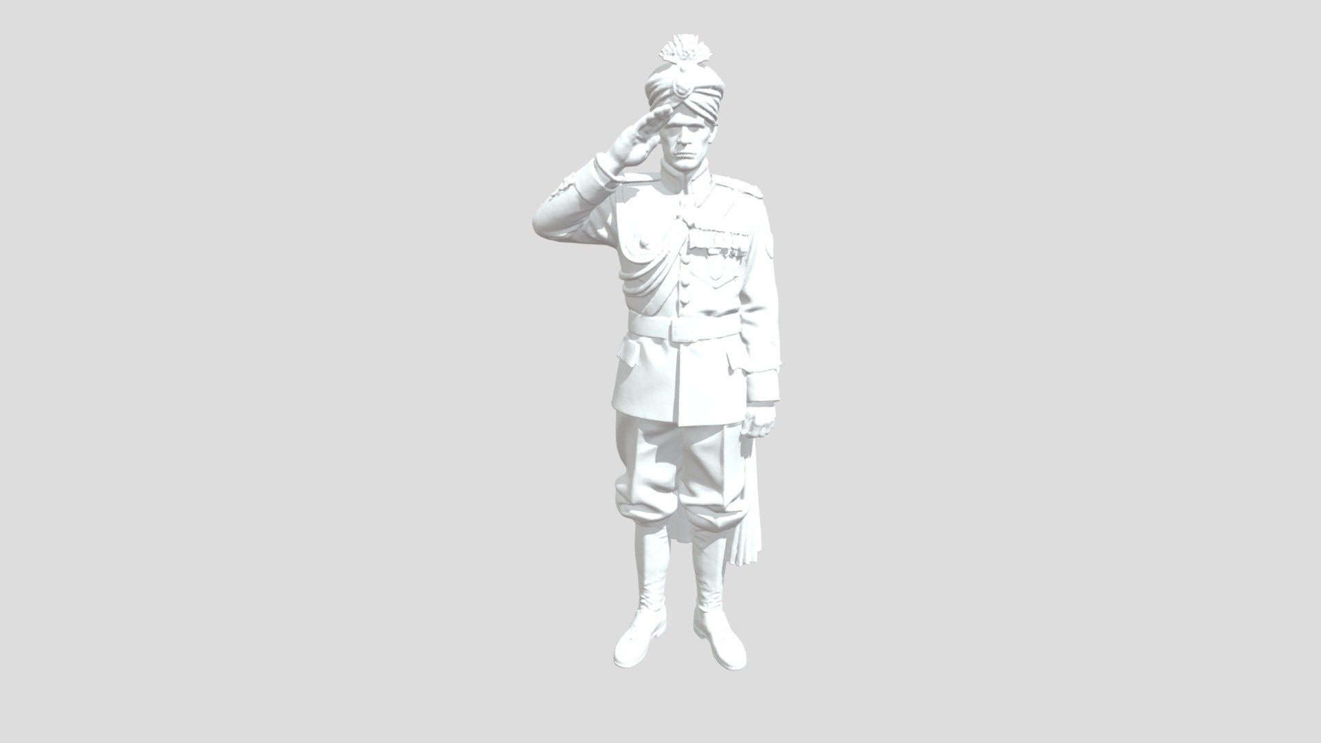 saluting Armyman - Download Free 3D model by elanlivingtv [8b63611 ...
