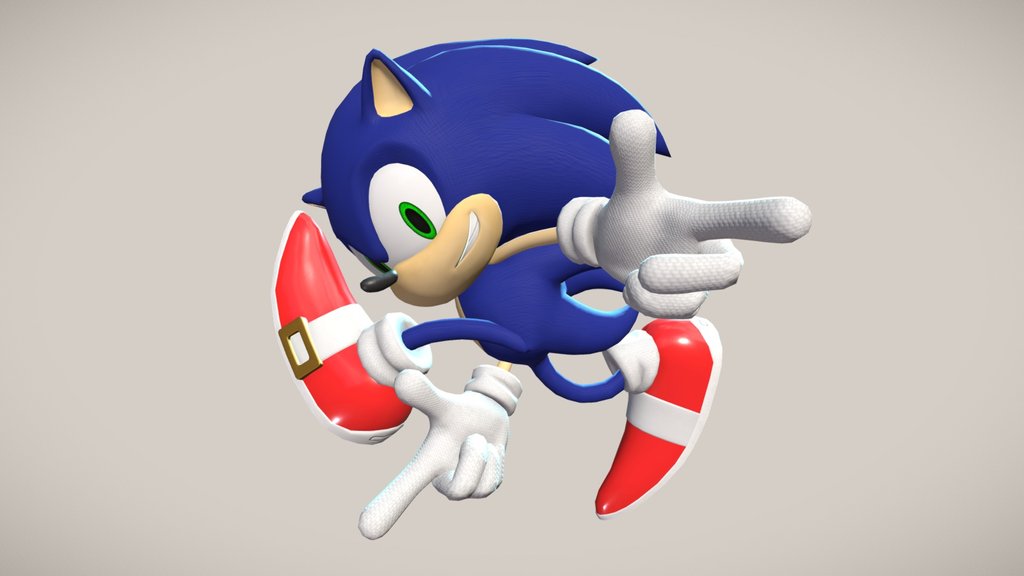 sonic - A 3D model collection by therealmoviesonic - Sketchfab