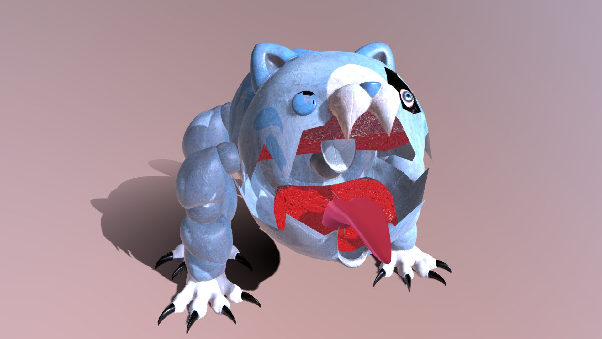 Candy Cat Bigger Body - Download Free 3d Model By Steelysketchfab