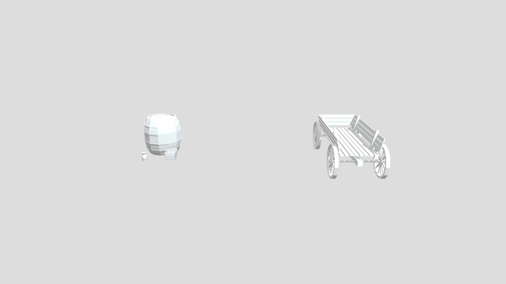Unwrapped 3 Simple Props and 1 Hard Prop - 3D model by MikhailRLukach ...