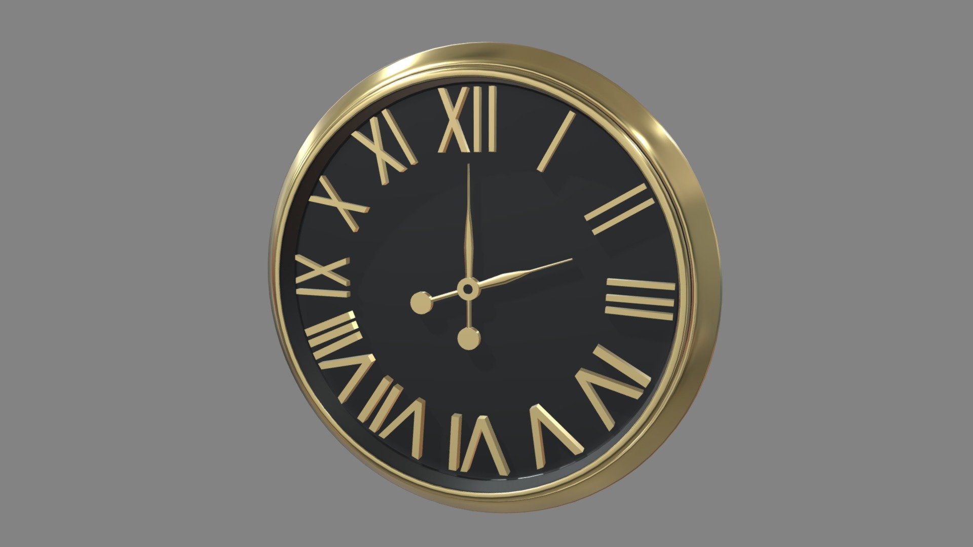 Modern Luxury Clock 01 - Buy Royalty Free 3D model by ViperJr3D ...