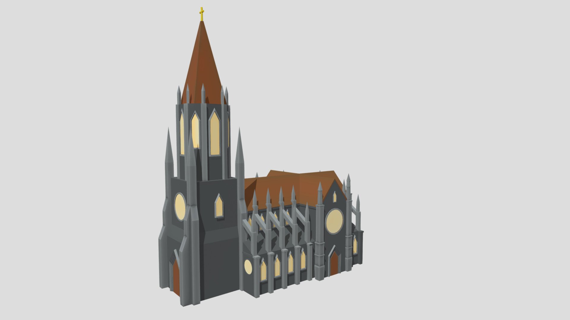 Stylized Gothic Church - Download Free 3D model by Daan van Leeuwen ...