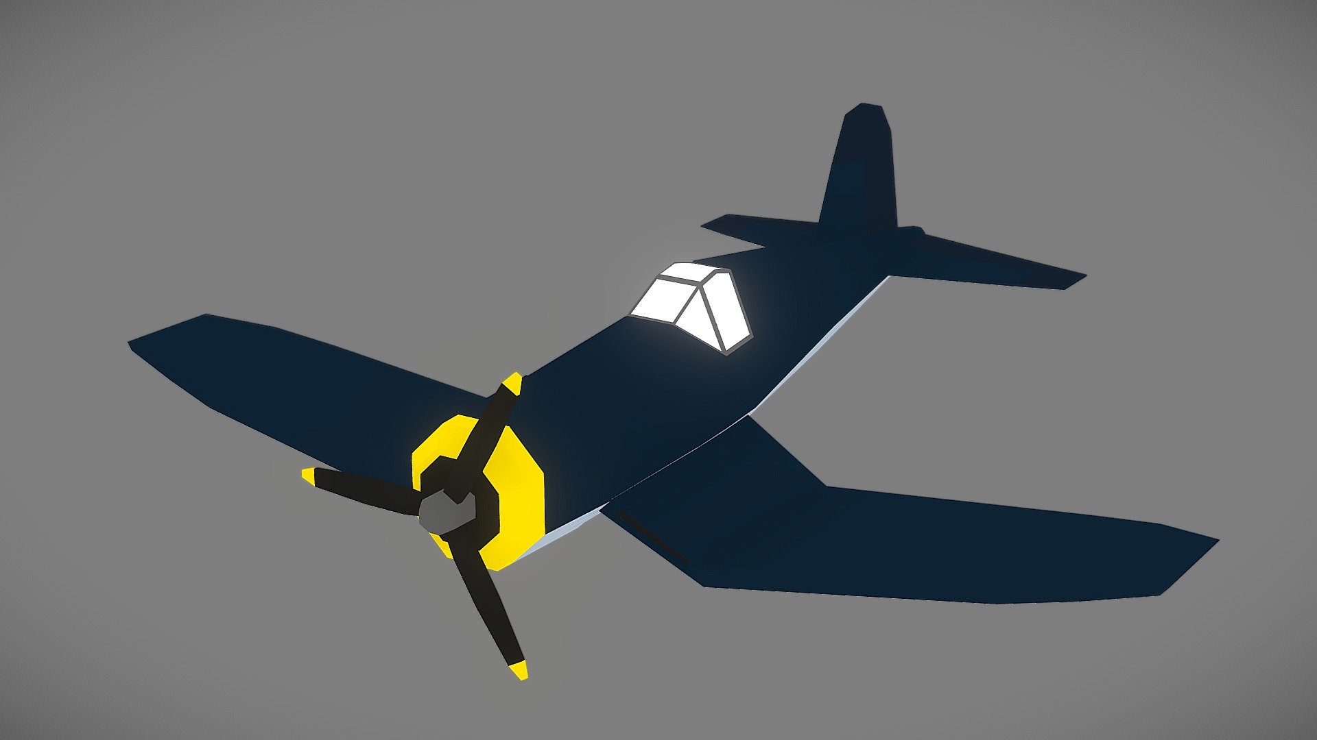 Low Poly Vought Corsair | Free game asset - Download Free 3D model by ...