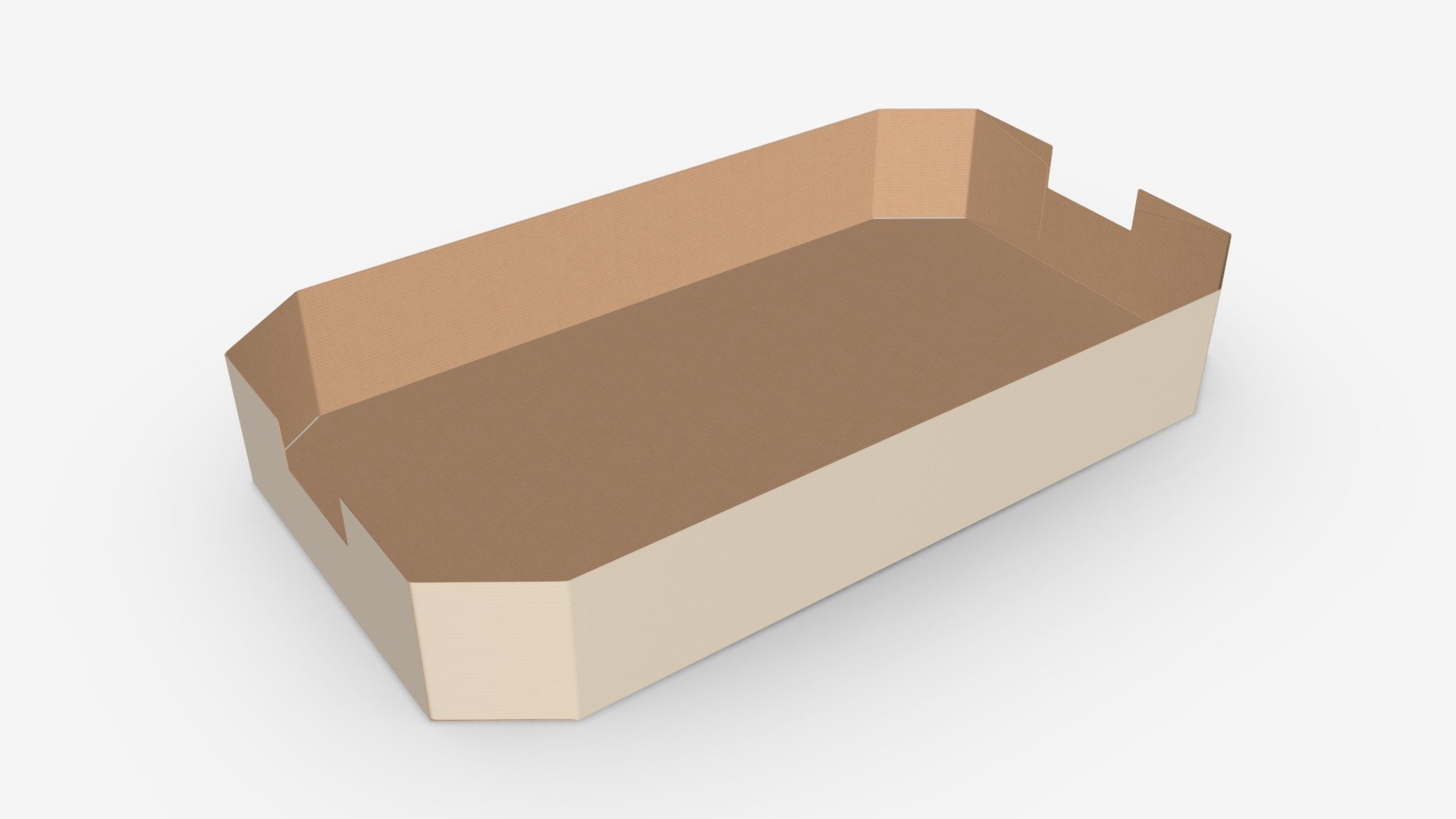 Cardboard retail tray box 04 - Buy Royalty Free 3D model by HQ3DMOD ...