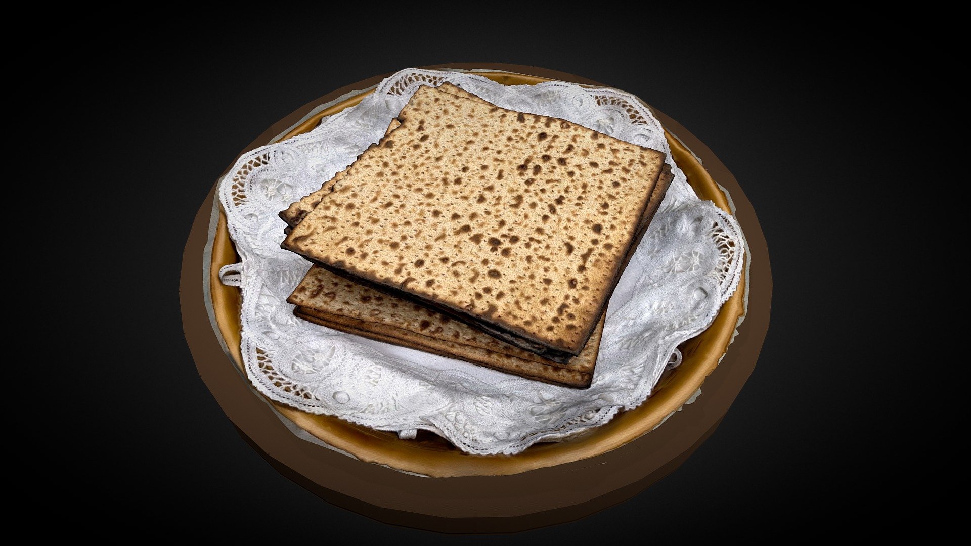 Matzah - Passover bread - Download Free 3D model by Moshe Caine ...