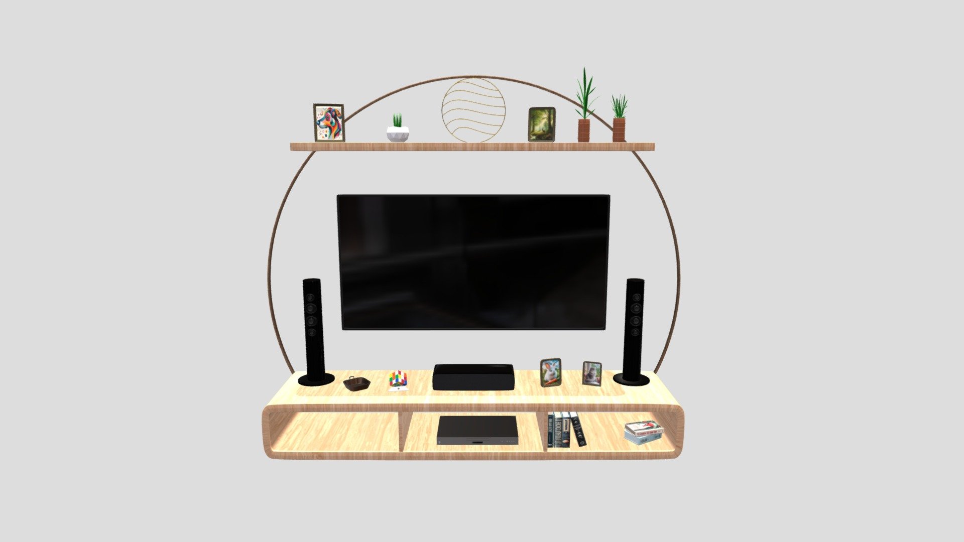 Modern entertainment center - 3D model by MashiMaro1924 (@osvaldohz1994 ...