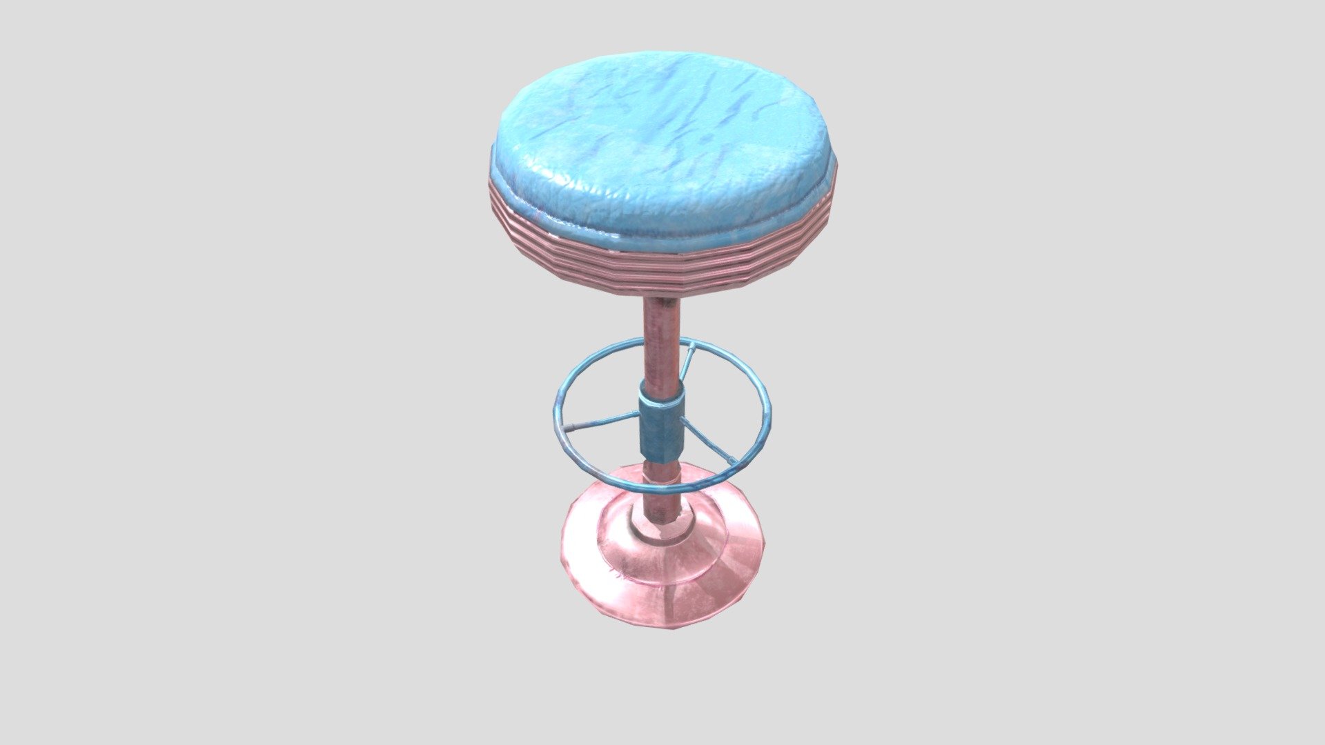 American Diner Stool - 3D model by Ryû (@RyuToRan) [8b762b8] - Sketchfab