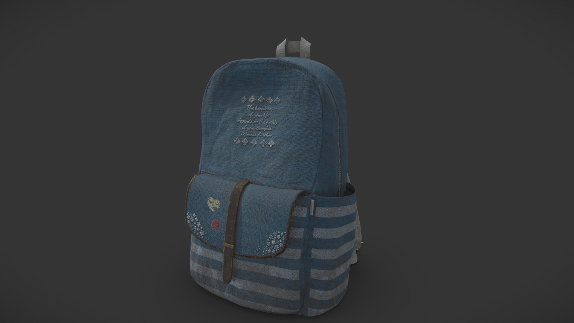 Worn Backpack - 3D model by Adrianna Simons (@amsimons) [8b76cd7 ...