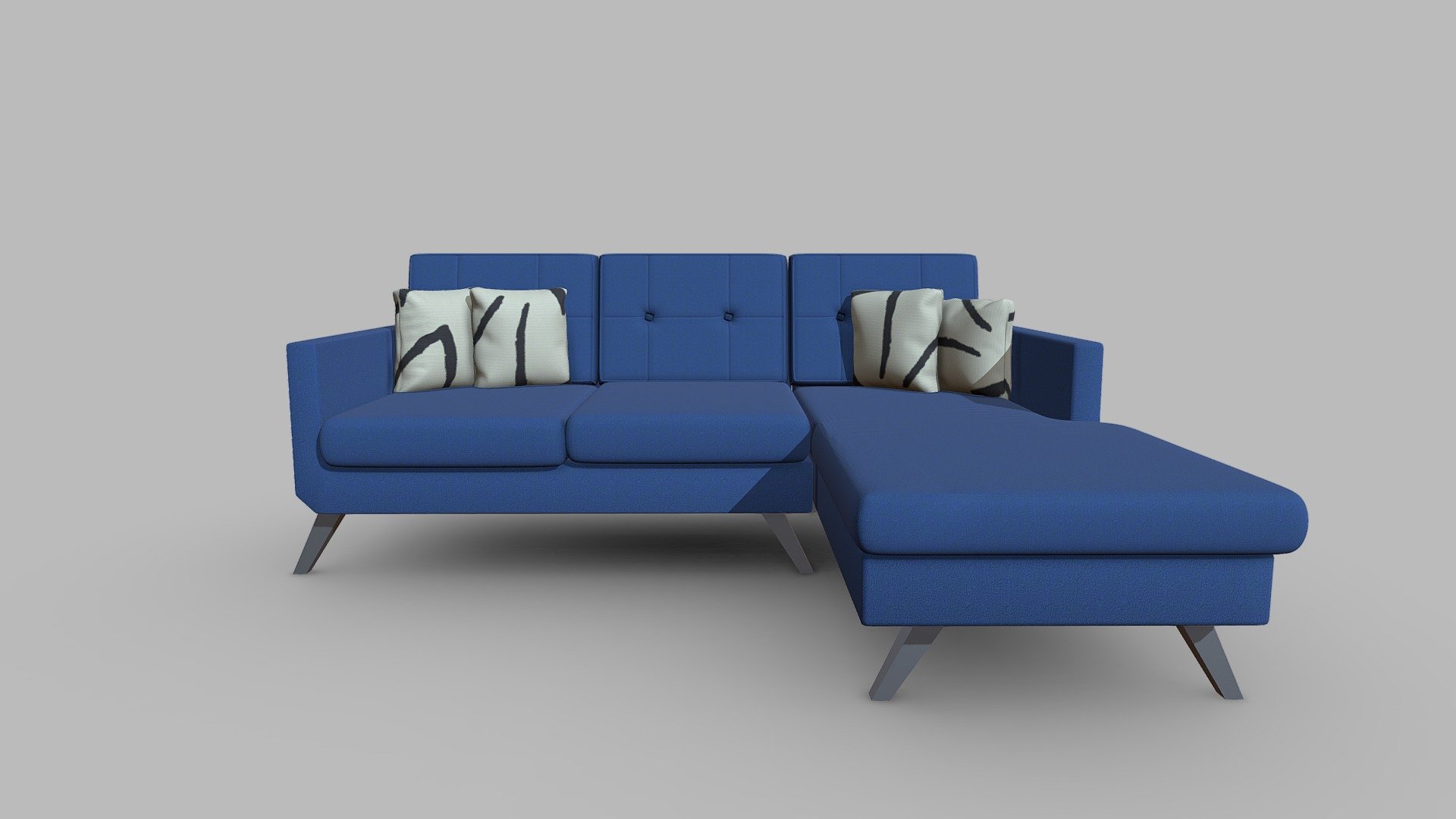 Couch Conrad 3 seater - Download Free 3D model by R-LAB (@rakshaan ...