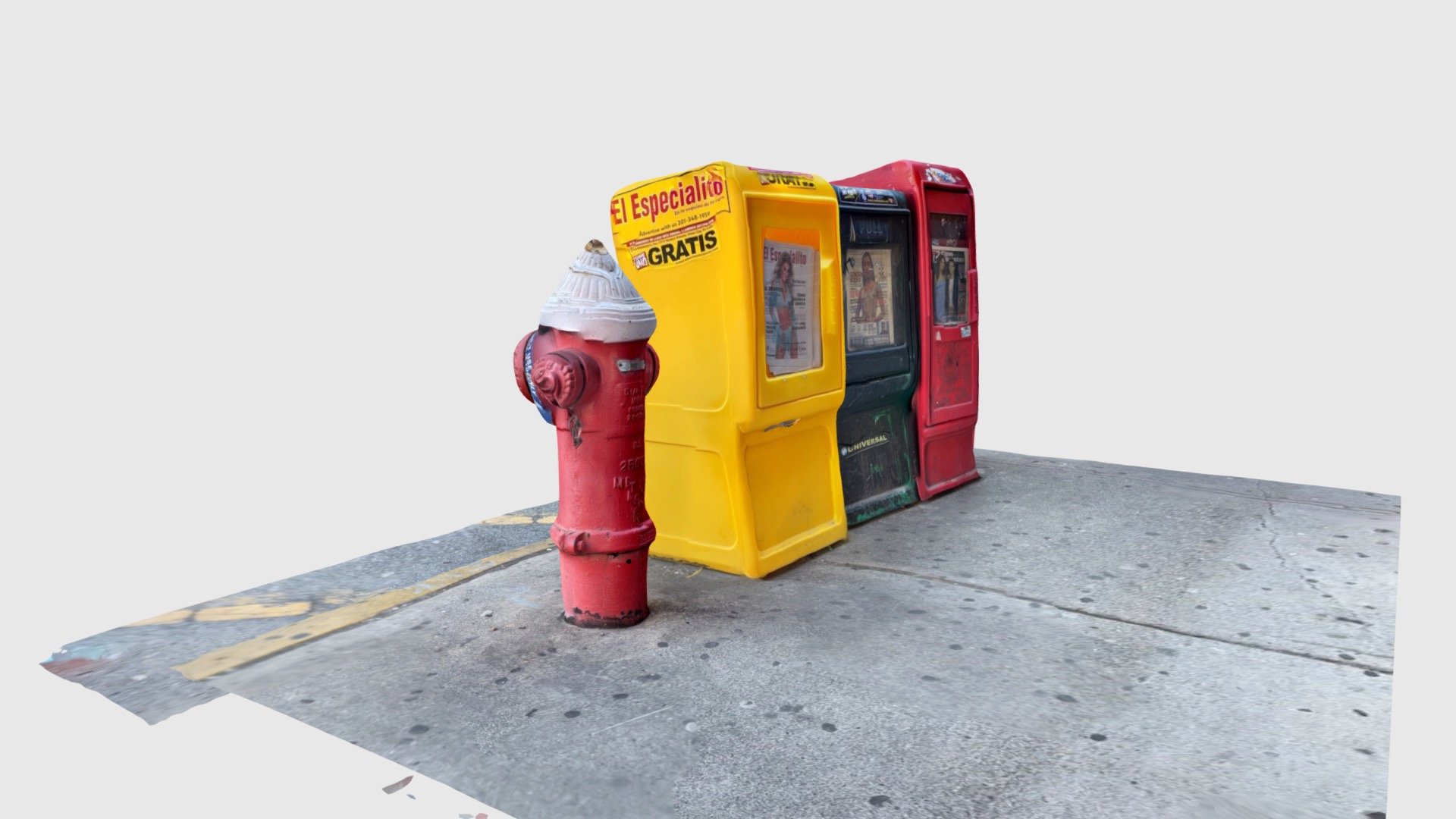 free press boxes and a fire hydrant what else ? - Download Free 3D ...