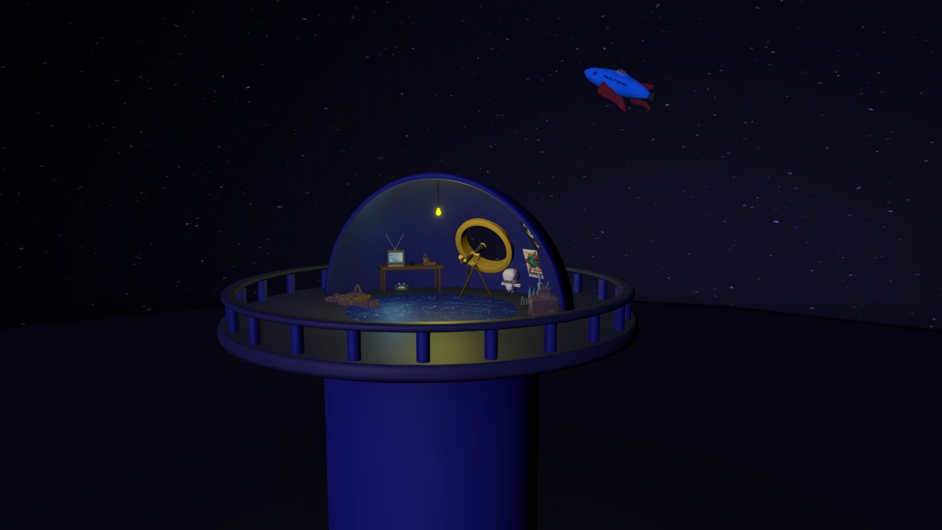 Starry Night - 3D model by Zachd4321 [8b79c3b] - Sketchfab