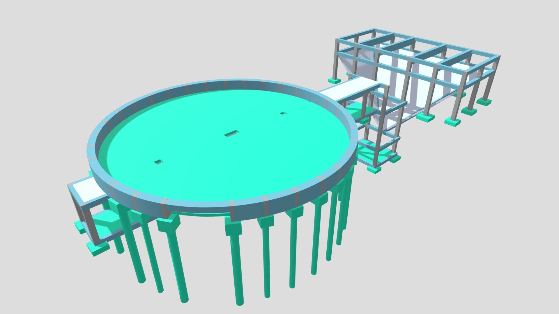 MOEGA + SILO BASE - 3D model by engbarcelos [8b79d90] - Sketchfab