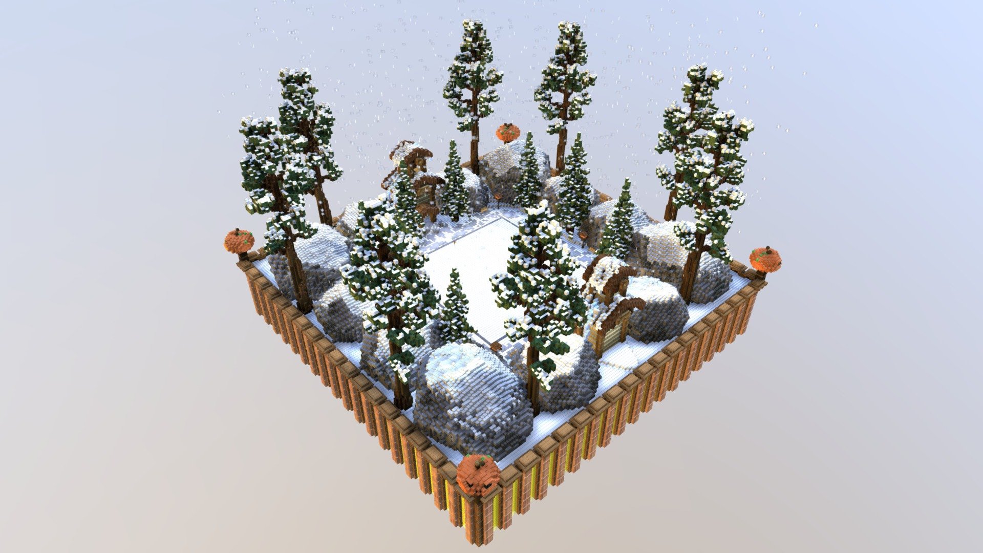 Spleef Arena / Winter Theme - Download Free 3D model by KoraProjects ...