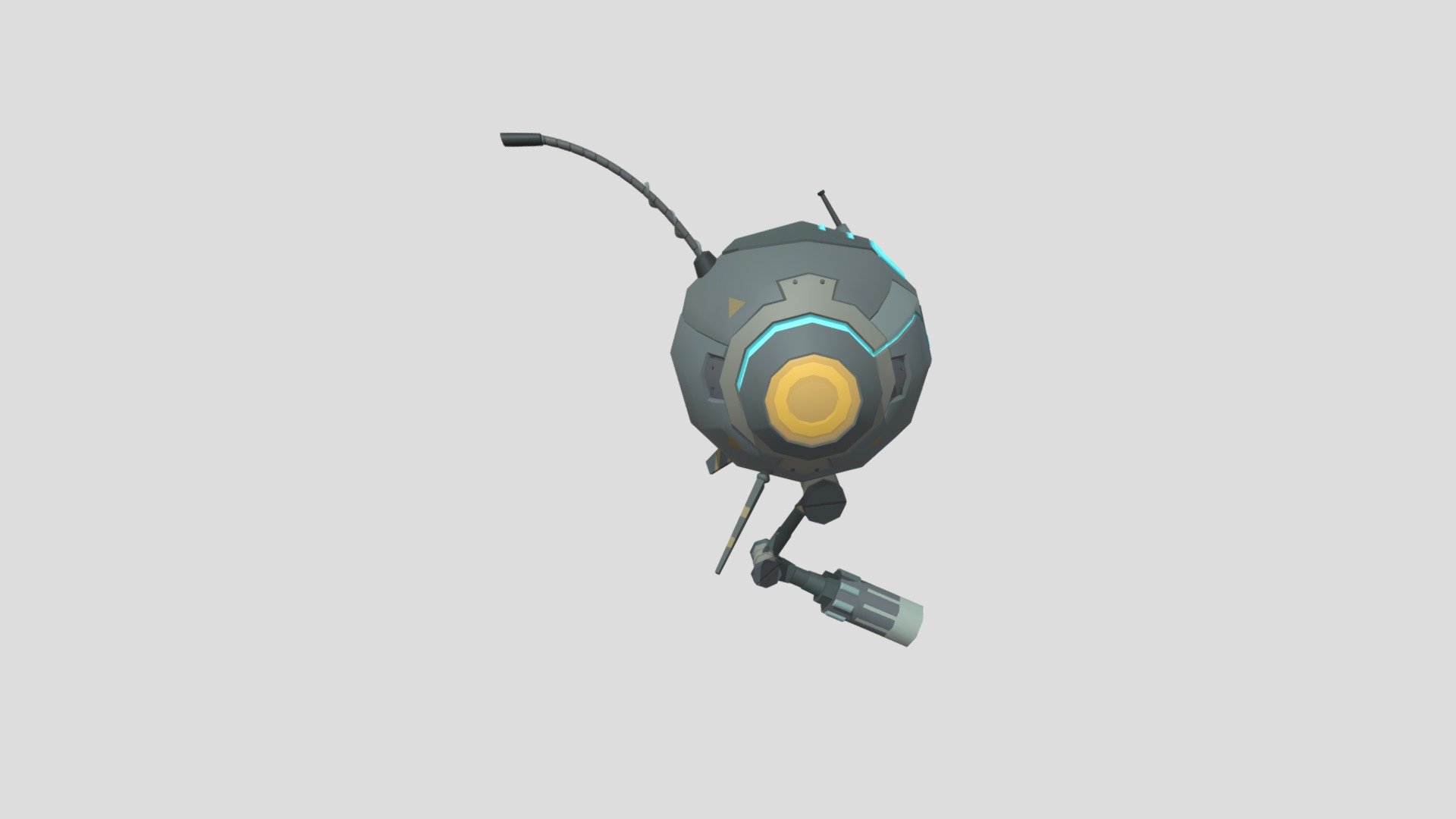 Flying robot - Download Free 3D model by vlad.alonsa [8b7a853] - Sketchfab