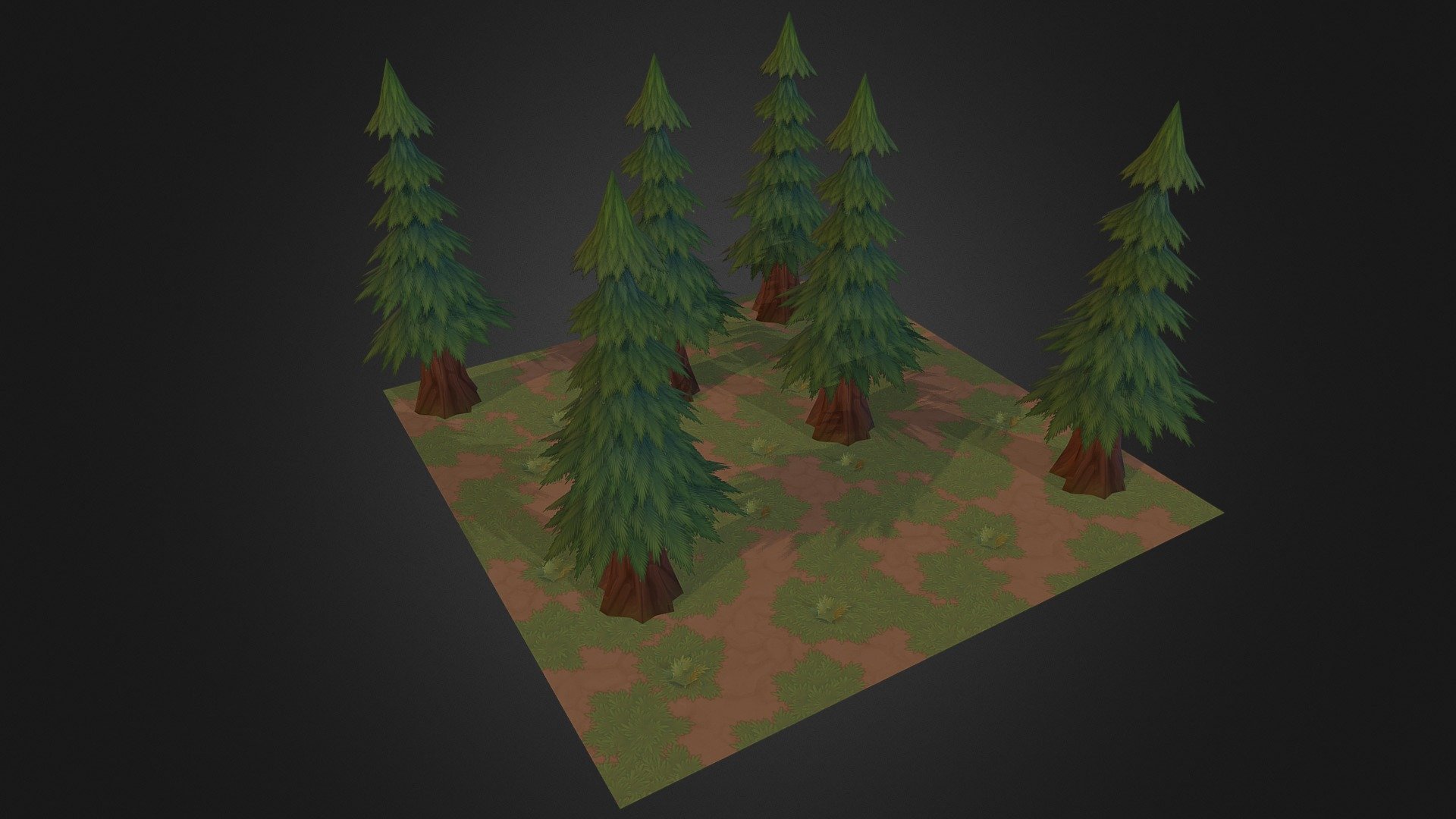 Terrain + Trees - 3D model by Graham (@graham3d) [8b7ad6e] - Sketchfab
