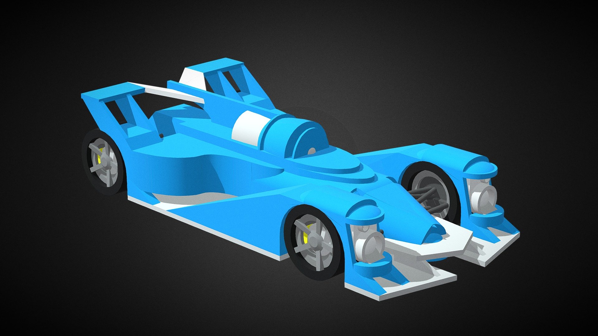 The Blue Car - Download Free 3D model by 3d.xyz (@webuild) [8b7b8fa ...