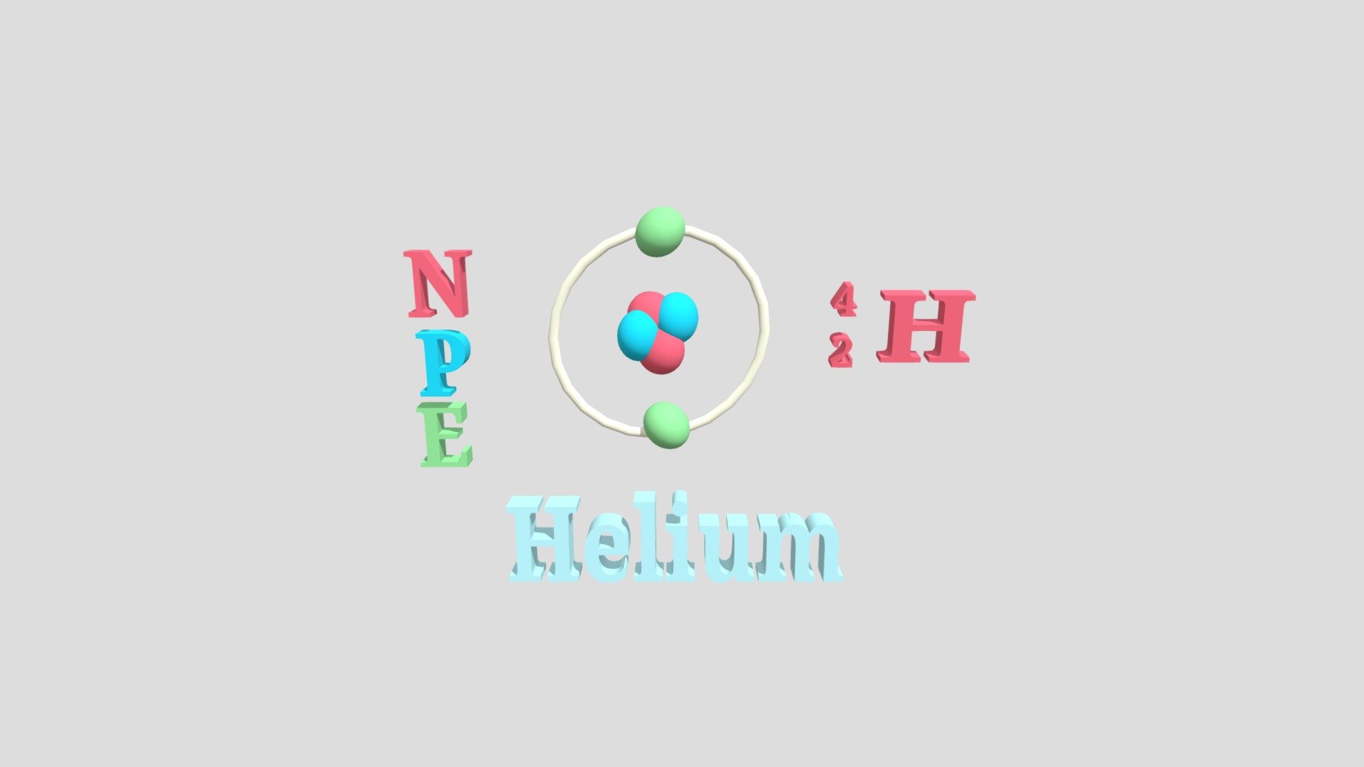 Sophia's helium model - 3D model by Mrs.martinez [8b7e9e3] - Sketchfab