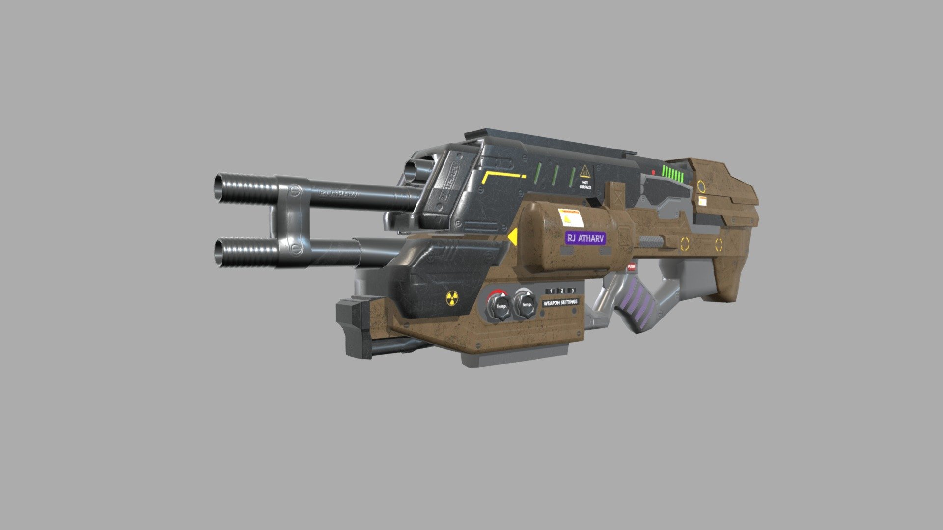 Stylized Gun Model - 3D model by Atharv Gholkar (@atharvgholkar ...