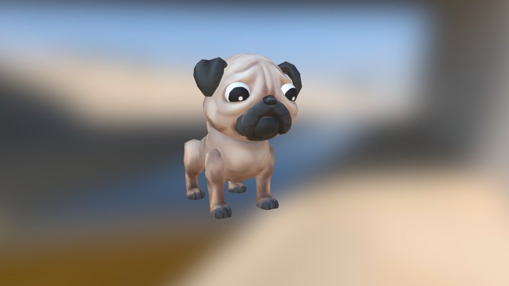Cute Low Poly Pug - 3D model by TheSimpleGameDev [8b82fea] - Sketchfab