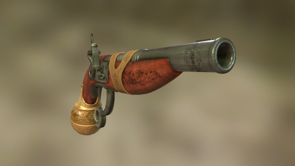 Old Gun - 3D model by Bastien.B [8b8389a] - Sketchfab