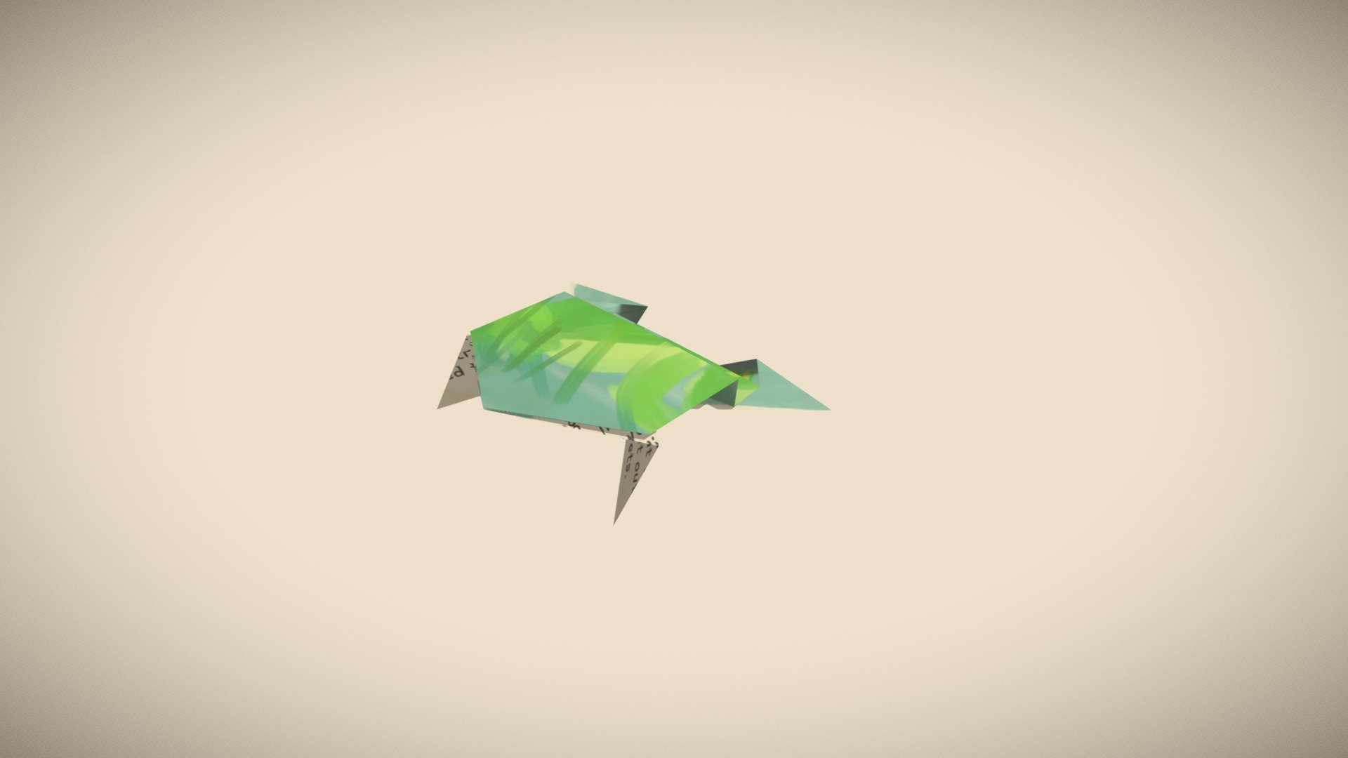 Paper Frog - 3D model by clairethomas711 [8b86259] - Sketchfab