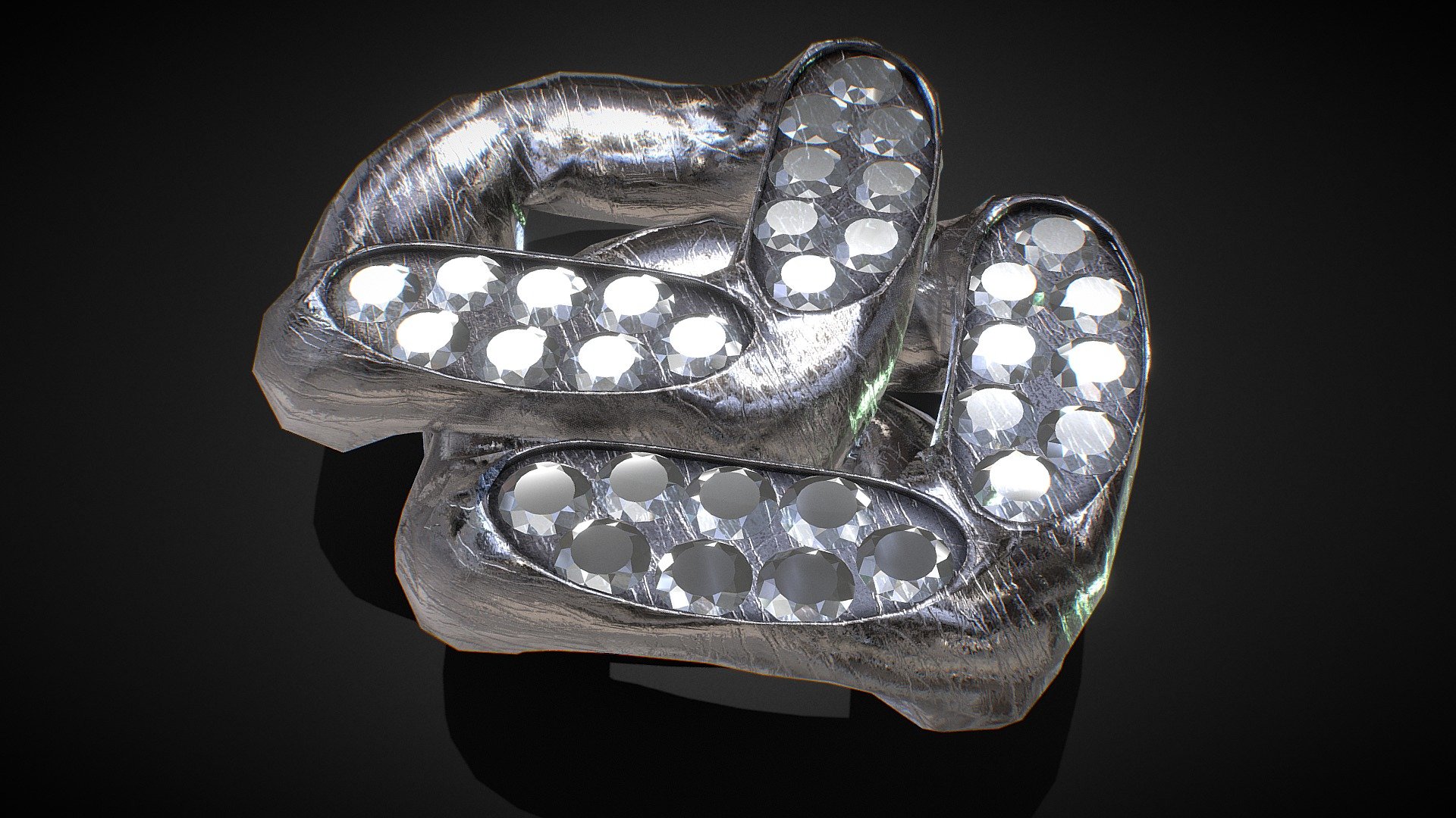 Interlocking Diamond Chain Link Modular - Buy Royalty Free 3D model by ...