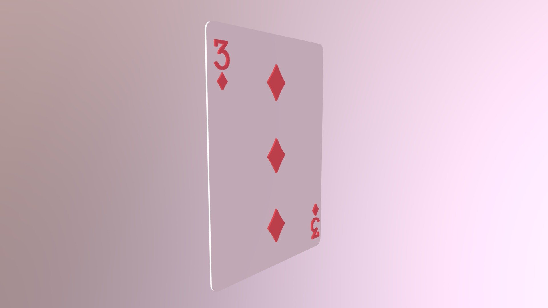Three of Diamonds - 3D model by Fakush [8b89234] - Sketchfab