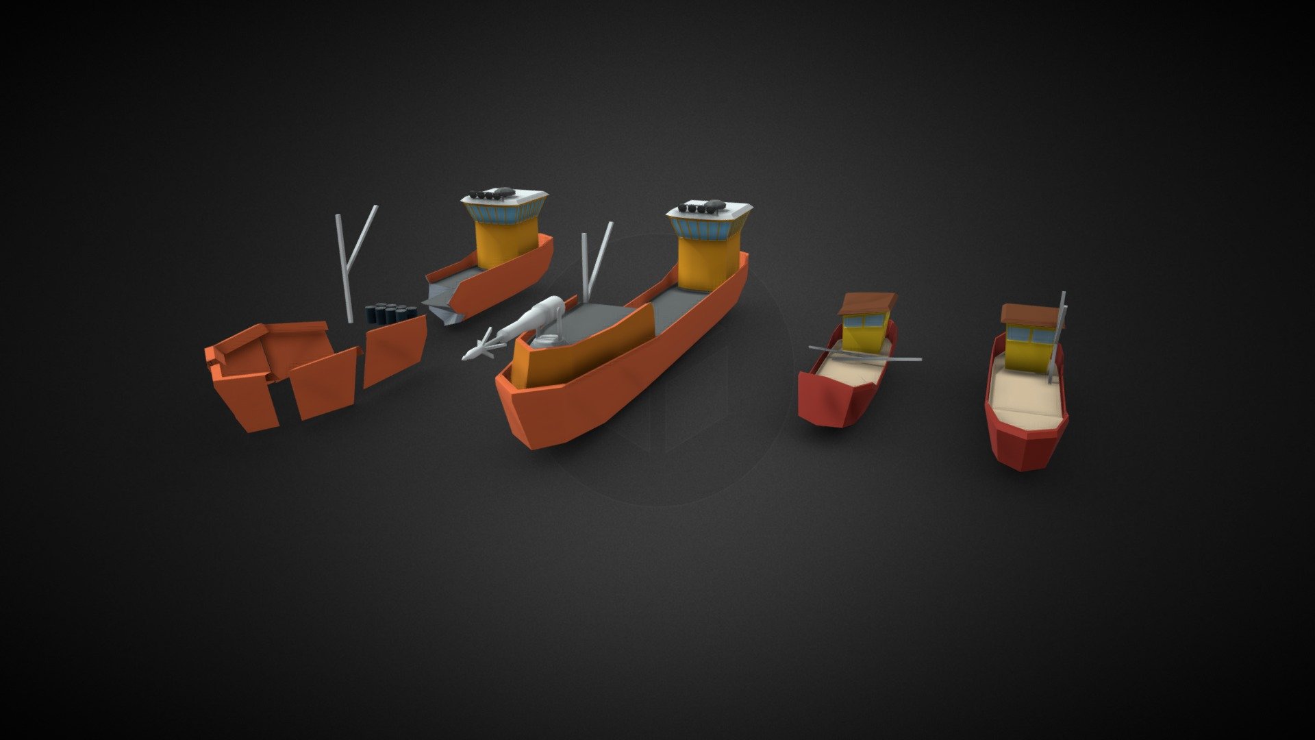 Boat Crash - 3D model by kotjus [8b89ba4] - Sketchfab