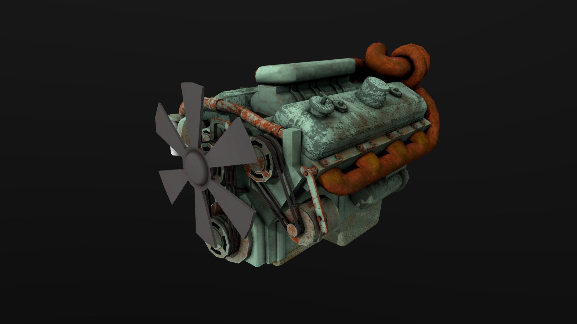 Detroit Diesel Engine - 3D model by General Lee (@xtakedown) [8b8a641 ...