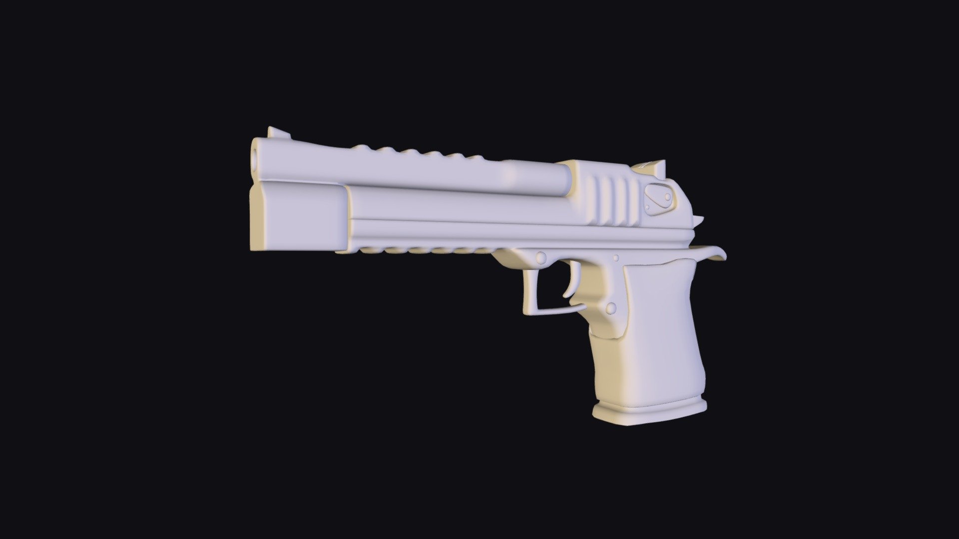 Gun Desert Eagle [untextured] - Download Free 3D model by Meilov ...