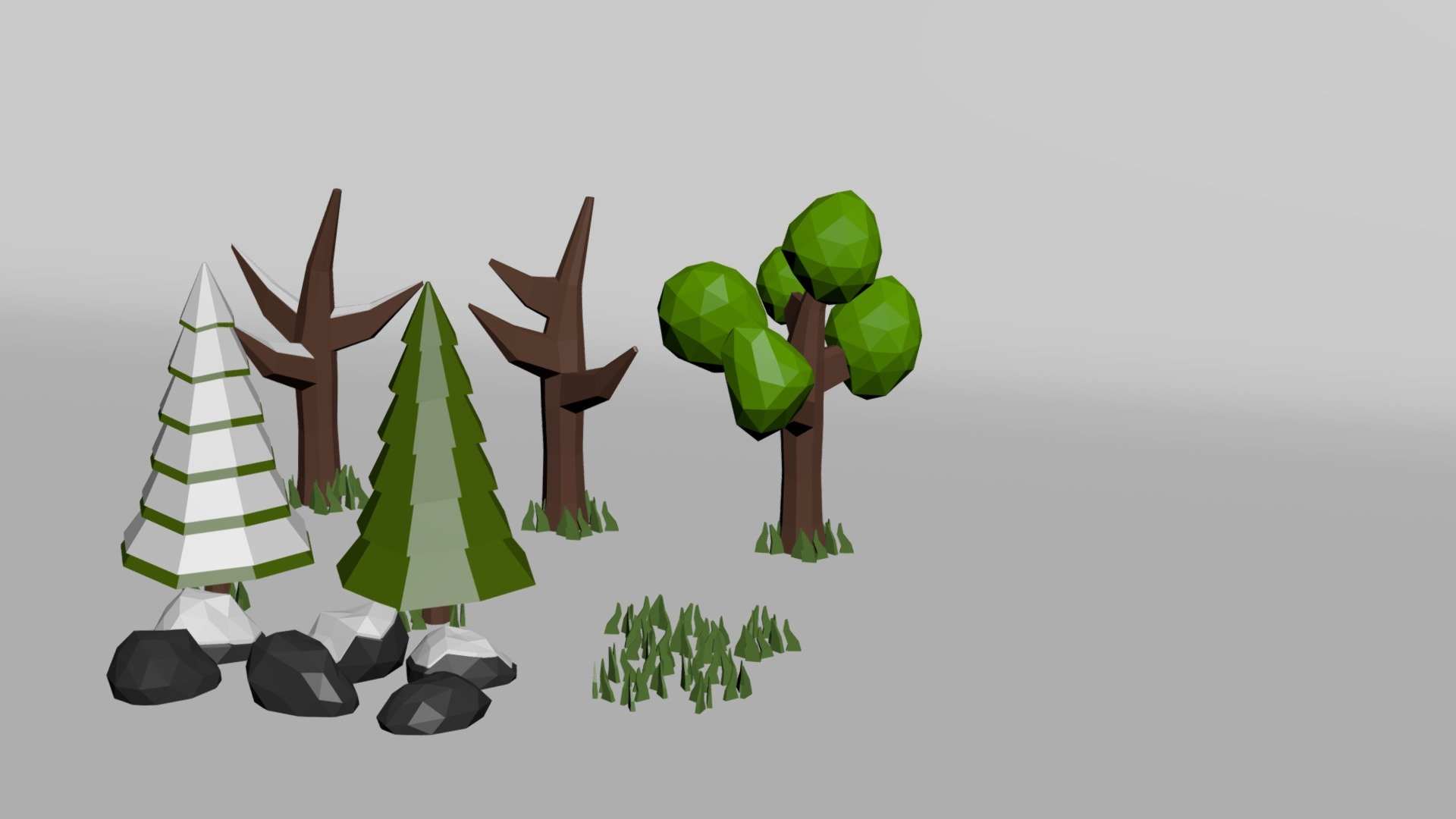 Low Poly Forest Props - 3D model by nahuelbergamo [8b8aceb] - Sketchfab