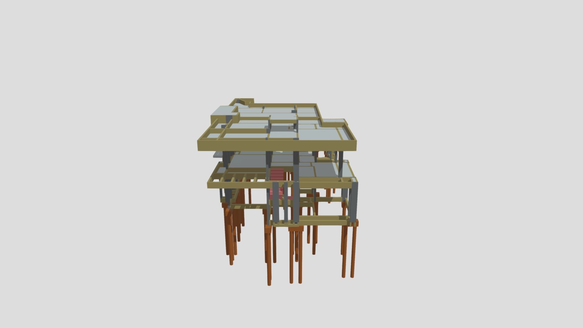 3D Estrutural Dimafre Atlântida - 3D model by Base Real Engenharia ...