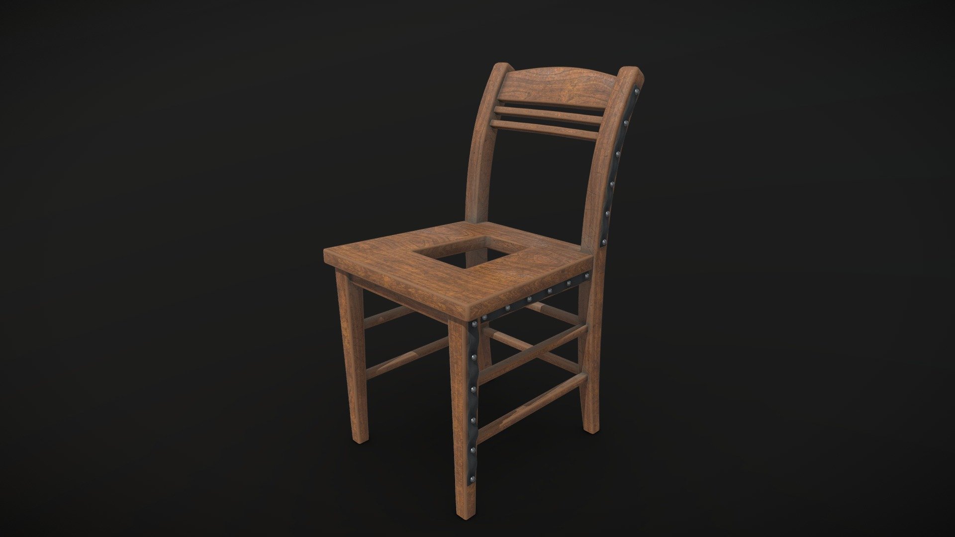 Interrogation wooden chair - 3D model by wlodarski3d [8b9589d] - Sketchfab