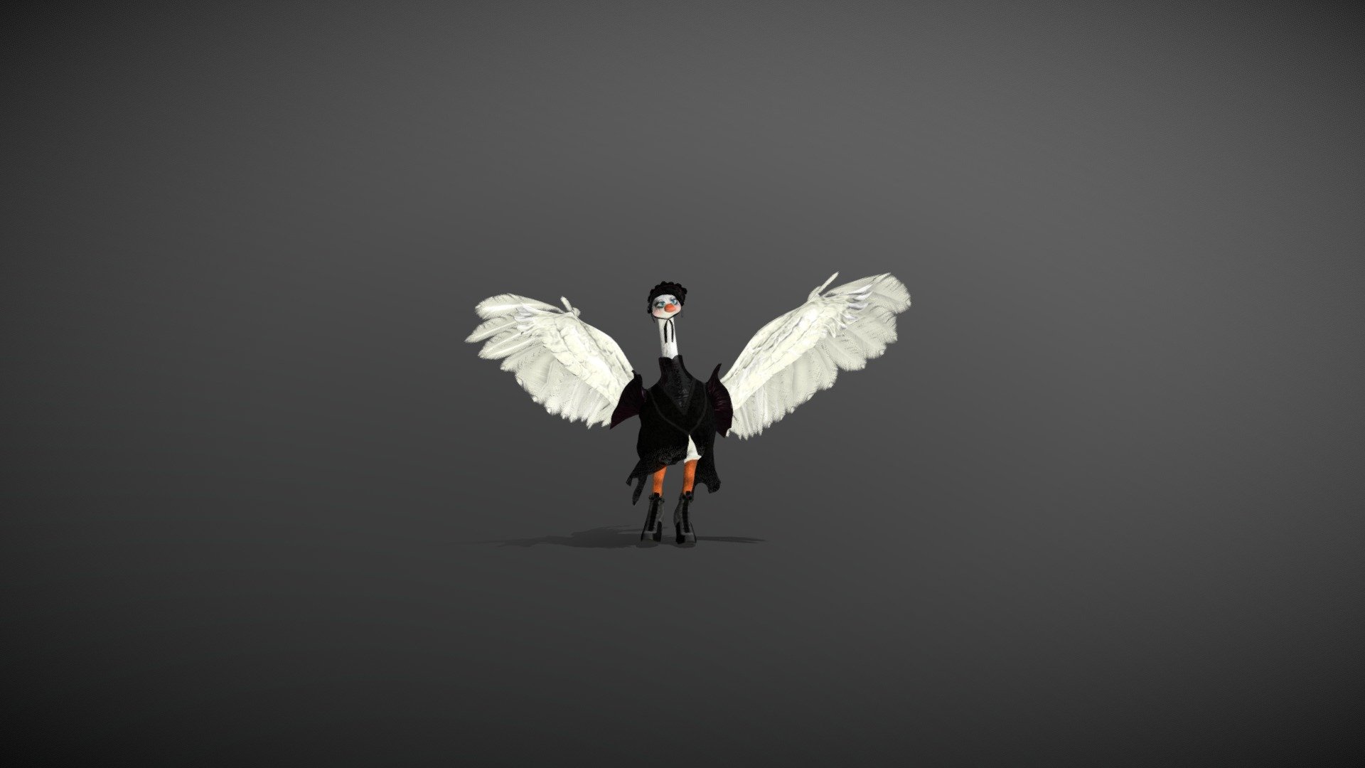 Goth Goose Character - 3D model by Alaa Yousry (@alaayousry510 ...
